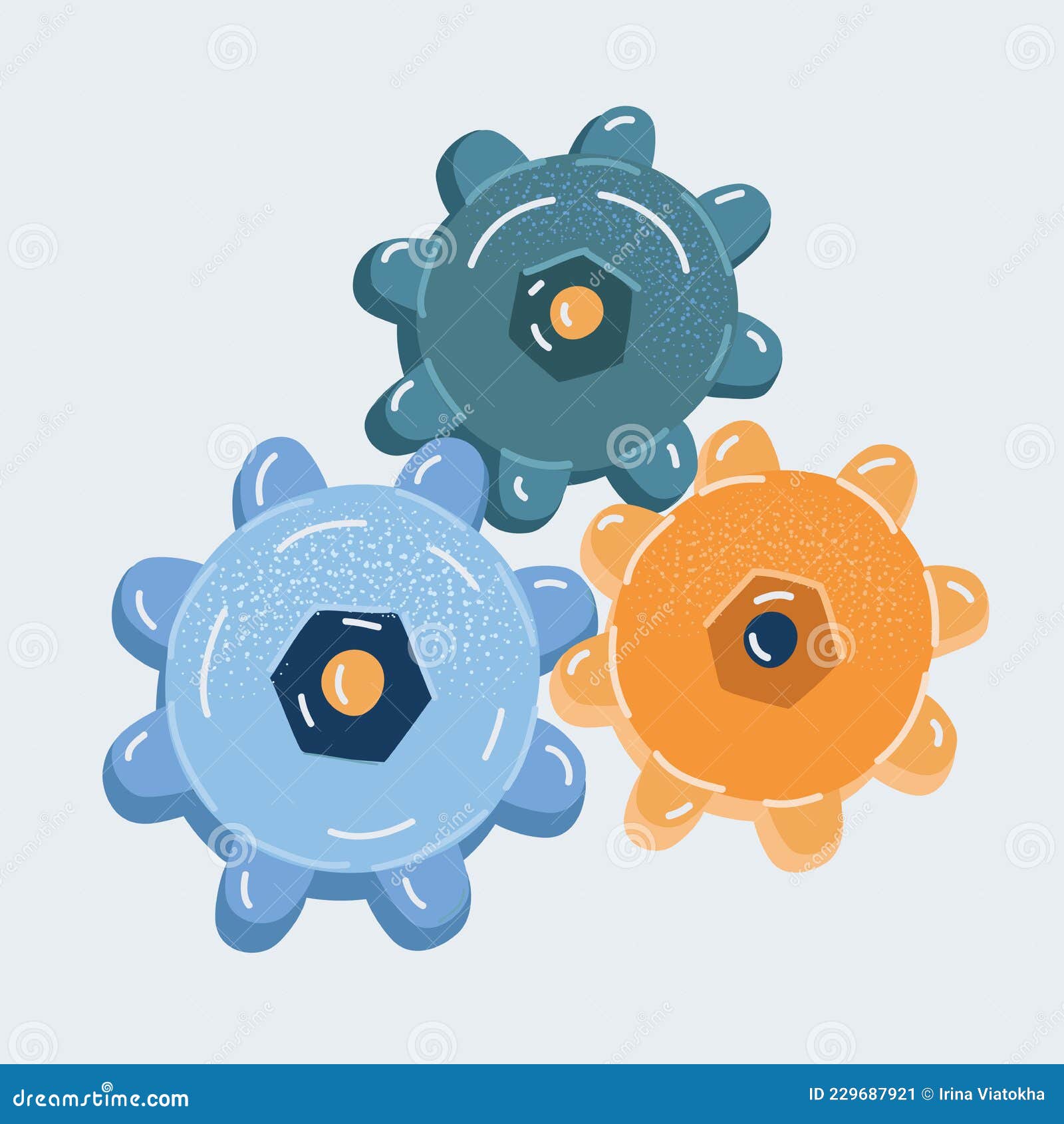 Vector Illustration of Machine Gear Stock Vector - Illustration of ...