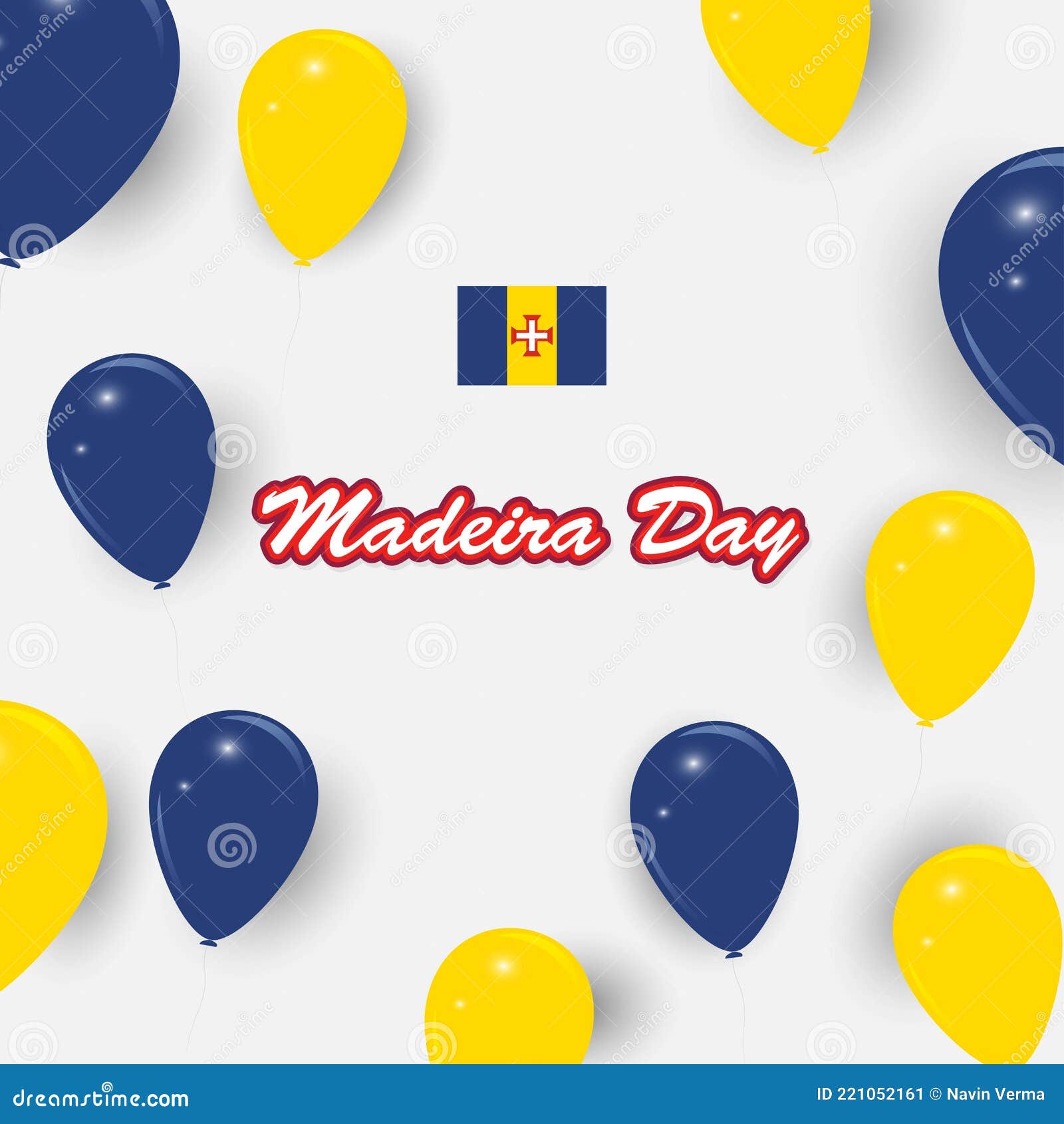 Vector Illustration for Madeira Day. Stock Vector - Illustration of ...