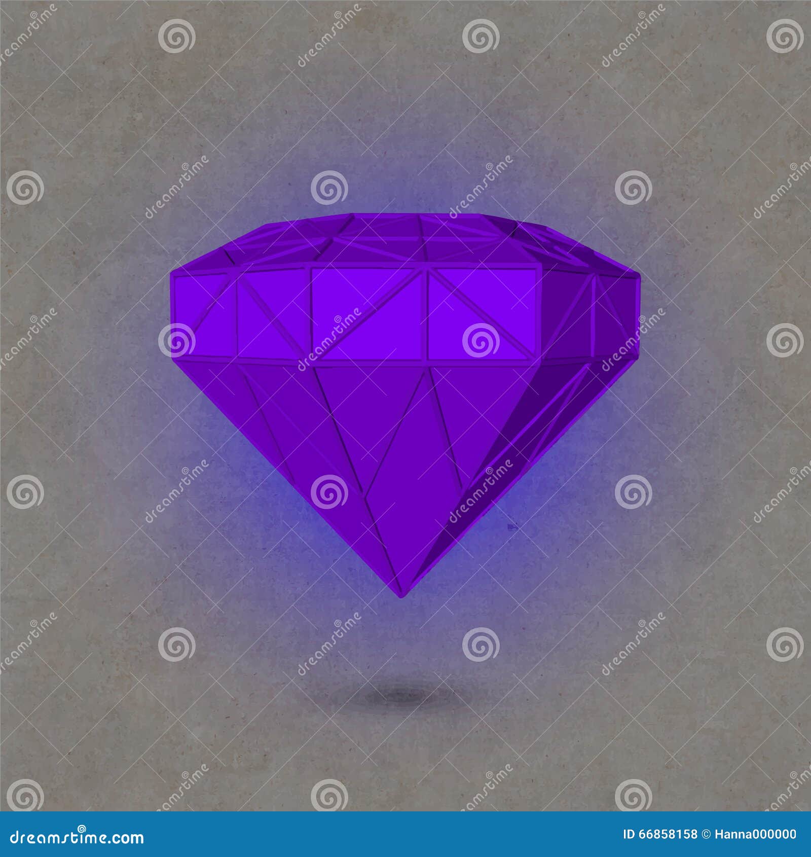 Vector Illustration of a Magenta Diamond Stock Vector - Illustration of ...