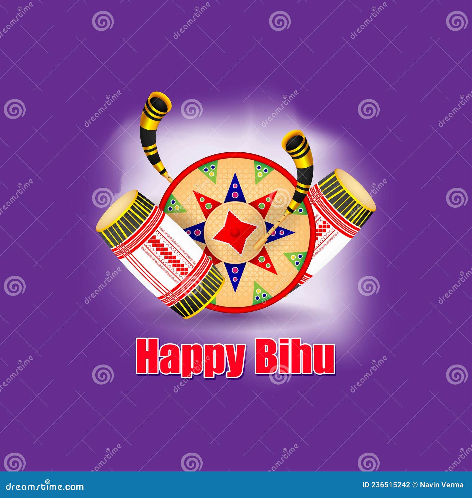 Vector Illustration of Magh Bihu Stock Vector - Illustration of ...