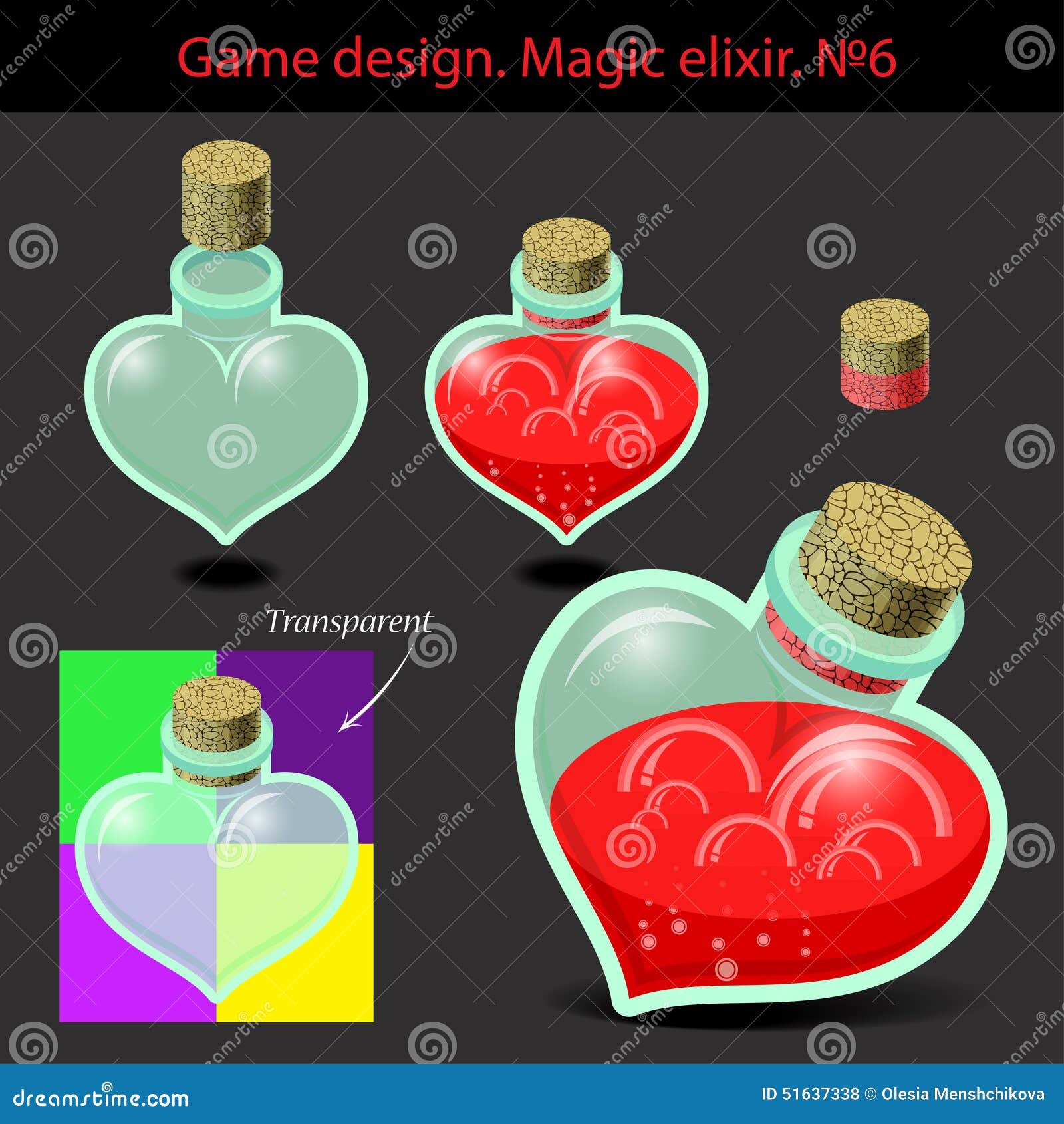 Vector Illustration. Magic Elixir in Different Stock Vector ...