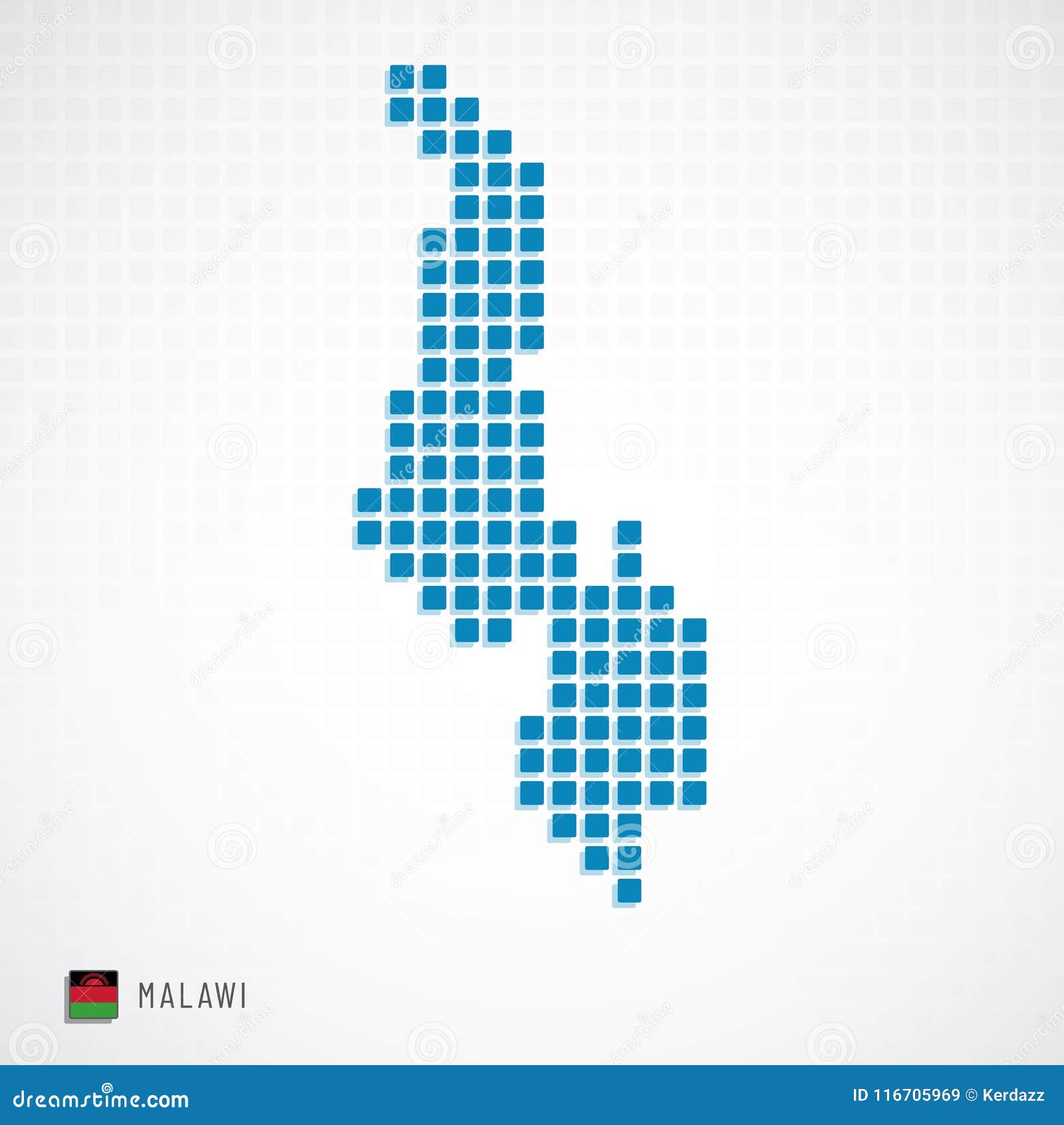 Malawi map and flag icon stock vector. Illustration of nation - 116705969