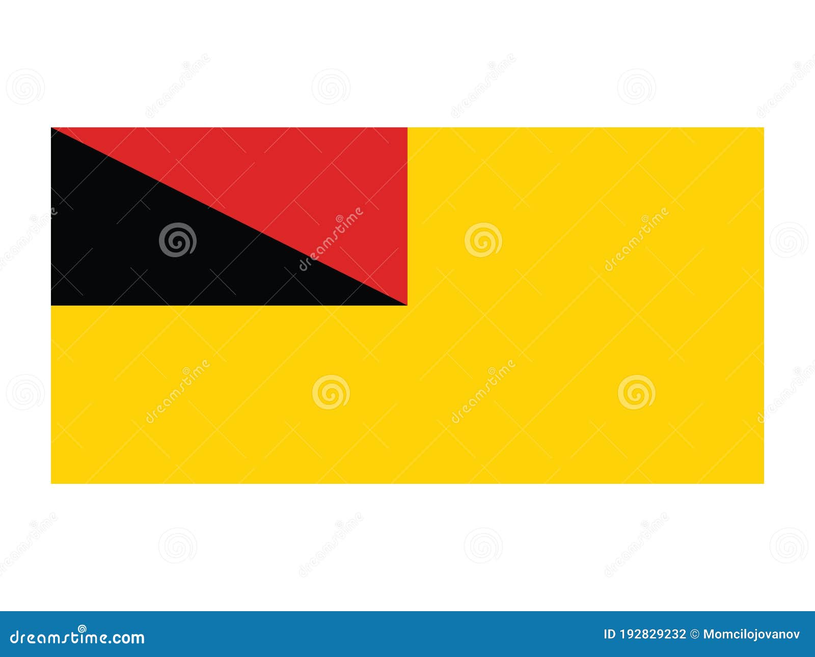 Flag of Negeri Sembilan State Stock Vector - Illustration of lumpur ...