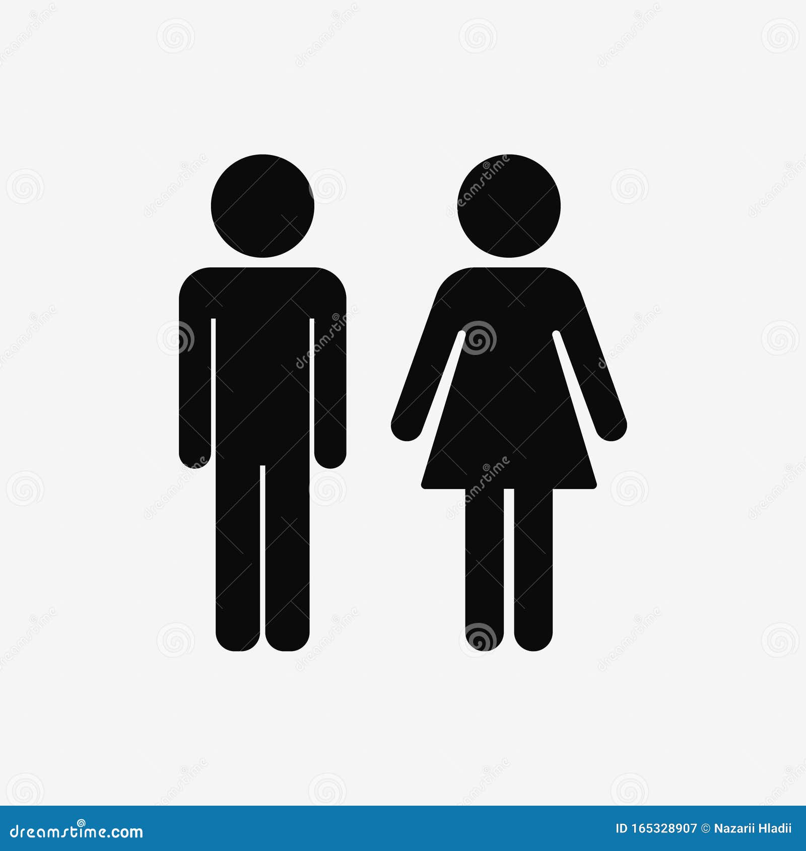 Vector Illustration of Male and Female Signs. Stock Vector ...