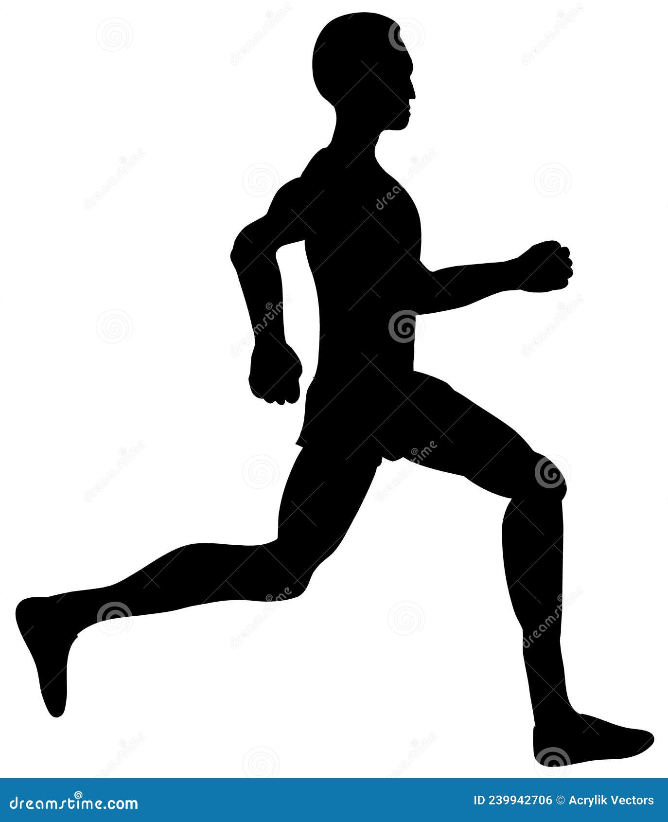 Black Vector Icon of a Runner Stock Vector - Illustration of cliaprt ...