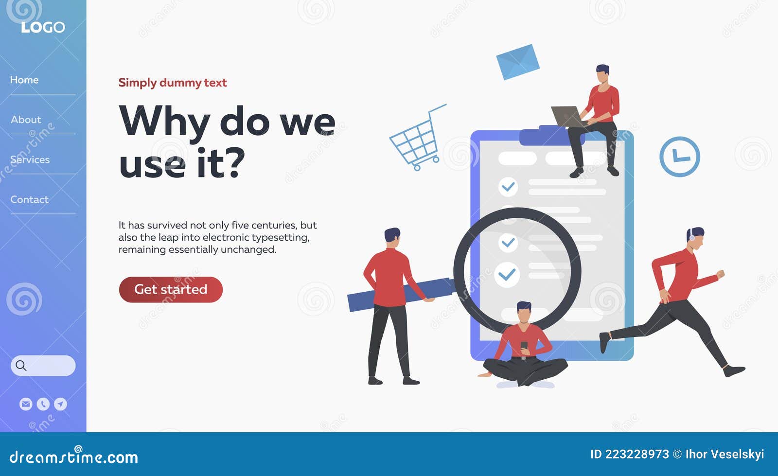 Vector Illustration of Man Doing Tasks from Task Board Stock Vector ...