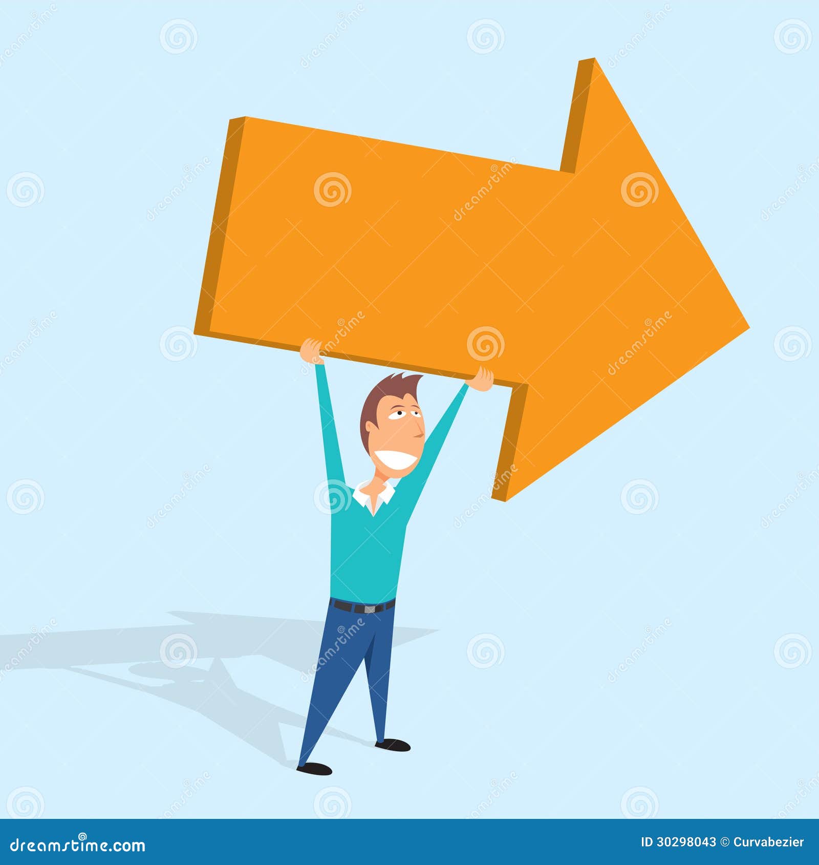 Man Holding Giant Arrow Stock Illustrations – 14 Man Holding Giant ...