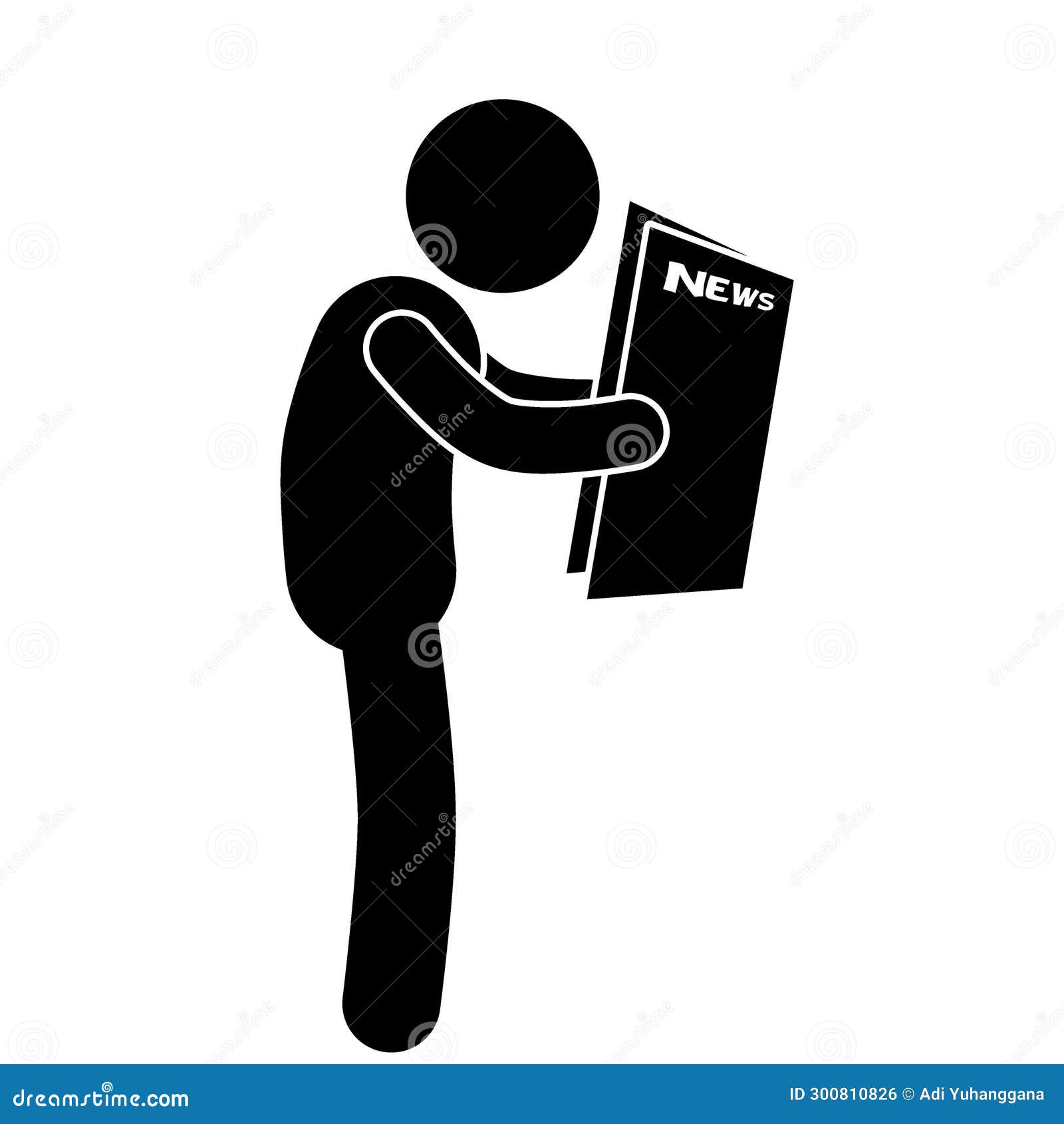 The Newspaper Informational Murdering Vector Illustration