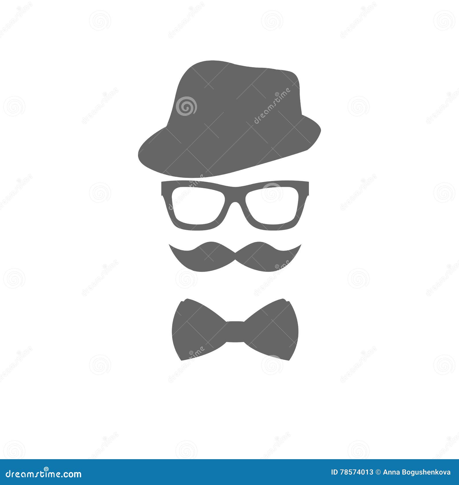 Vector Illustration of Man Silhouette in Hat Stock Vector ...