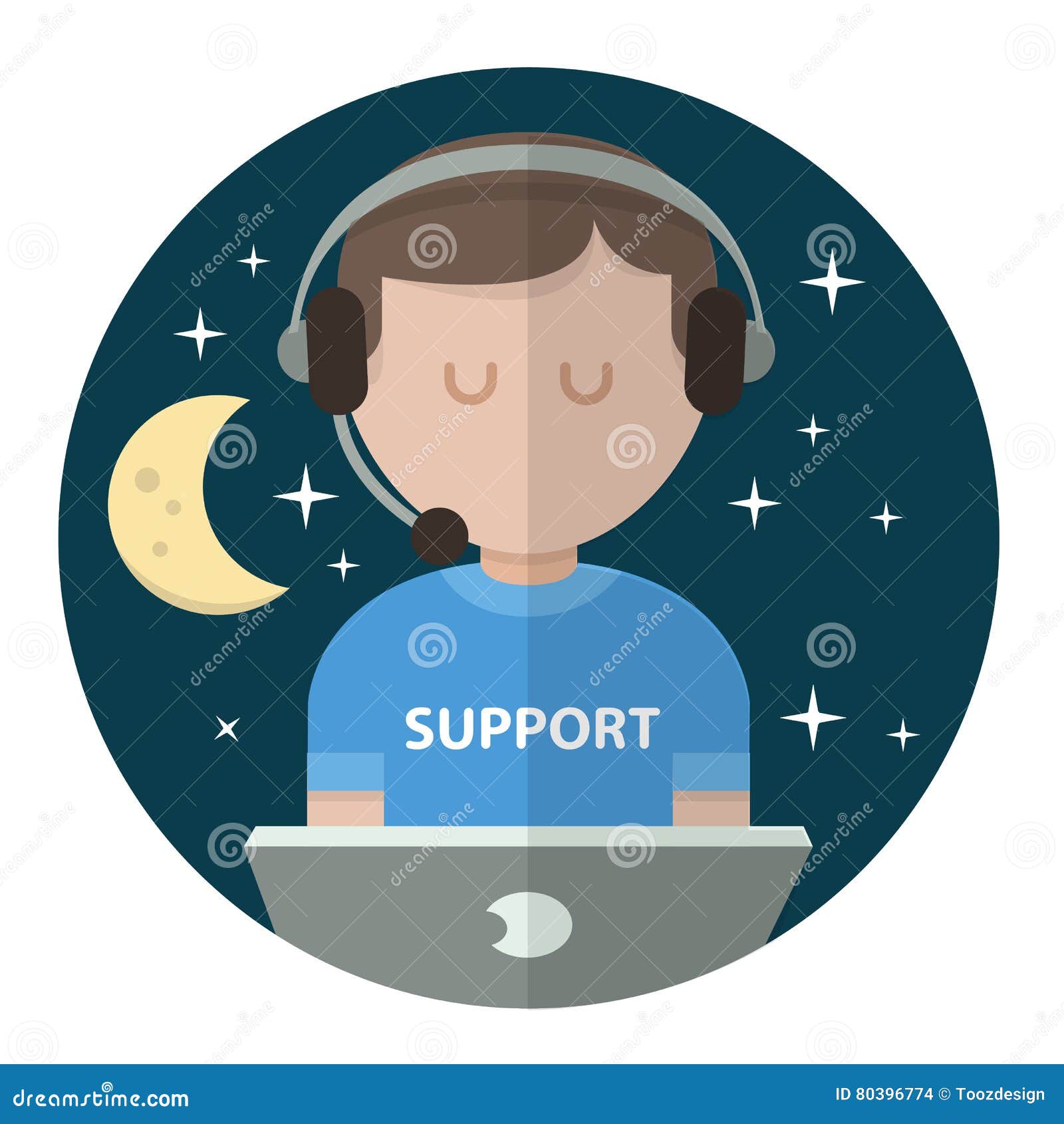 Vector Illustration Man Support Stock Vector - Illustration of ...