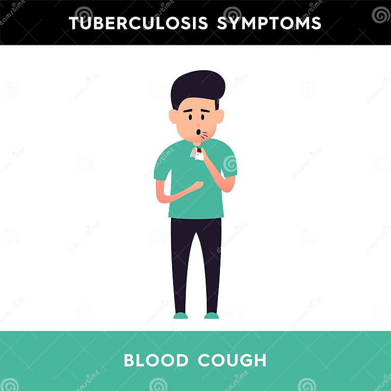 Vector Illustration of a Man Who Coughs Up Blood. a Man Holds a Napkin ... Vector Illustration of a Man Who Coughs Up Blood. a Man Holds a Napkin ...