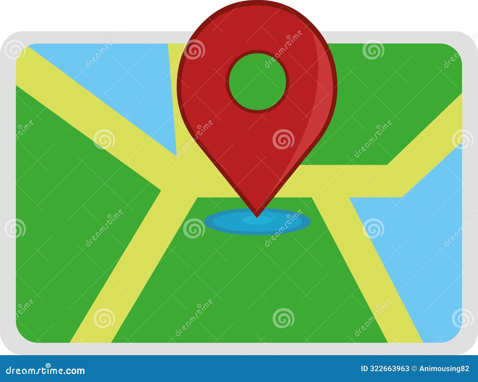 Gps map icon stock vector. Illustration of street, home - 322663963