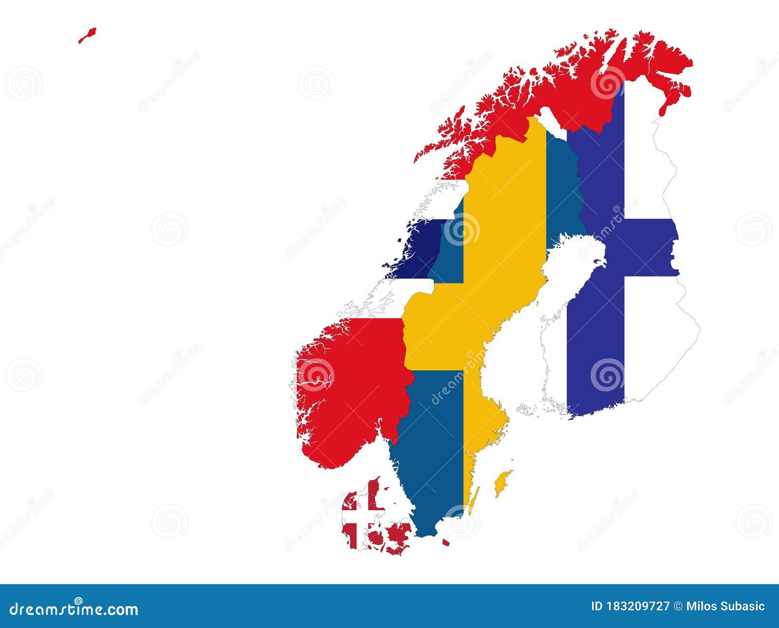 Scandinavian Countries Flags