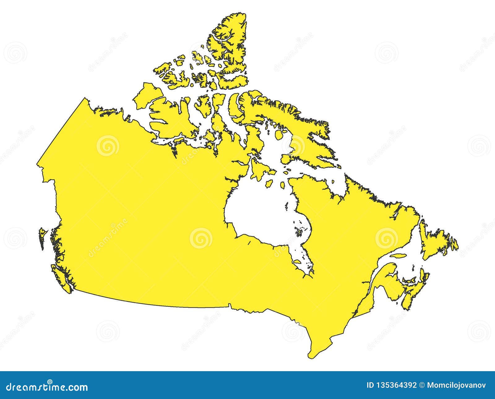 Maps Of Canada With Provinces Cartoon Vector | CartoonDealer.com #135364267