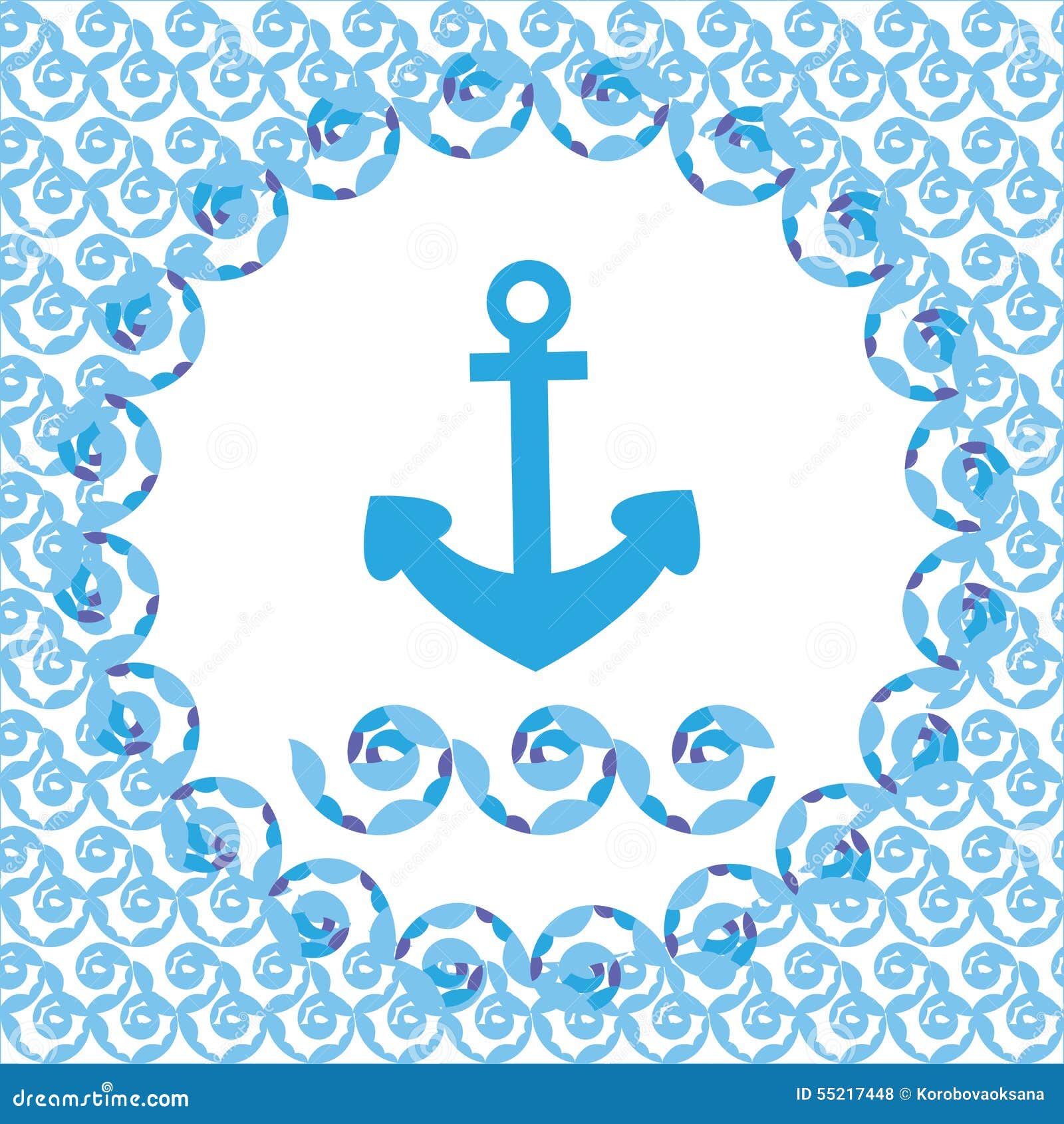 Vector Illustration Marine Banner Stock Vector - Illustration of sign ...