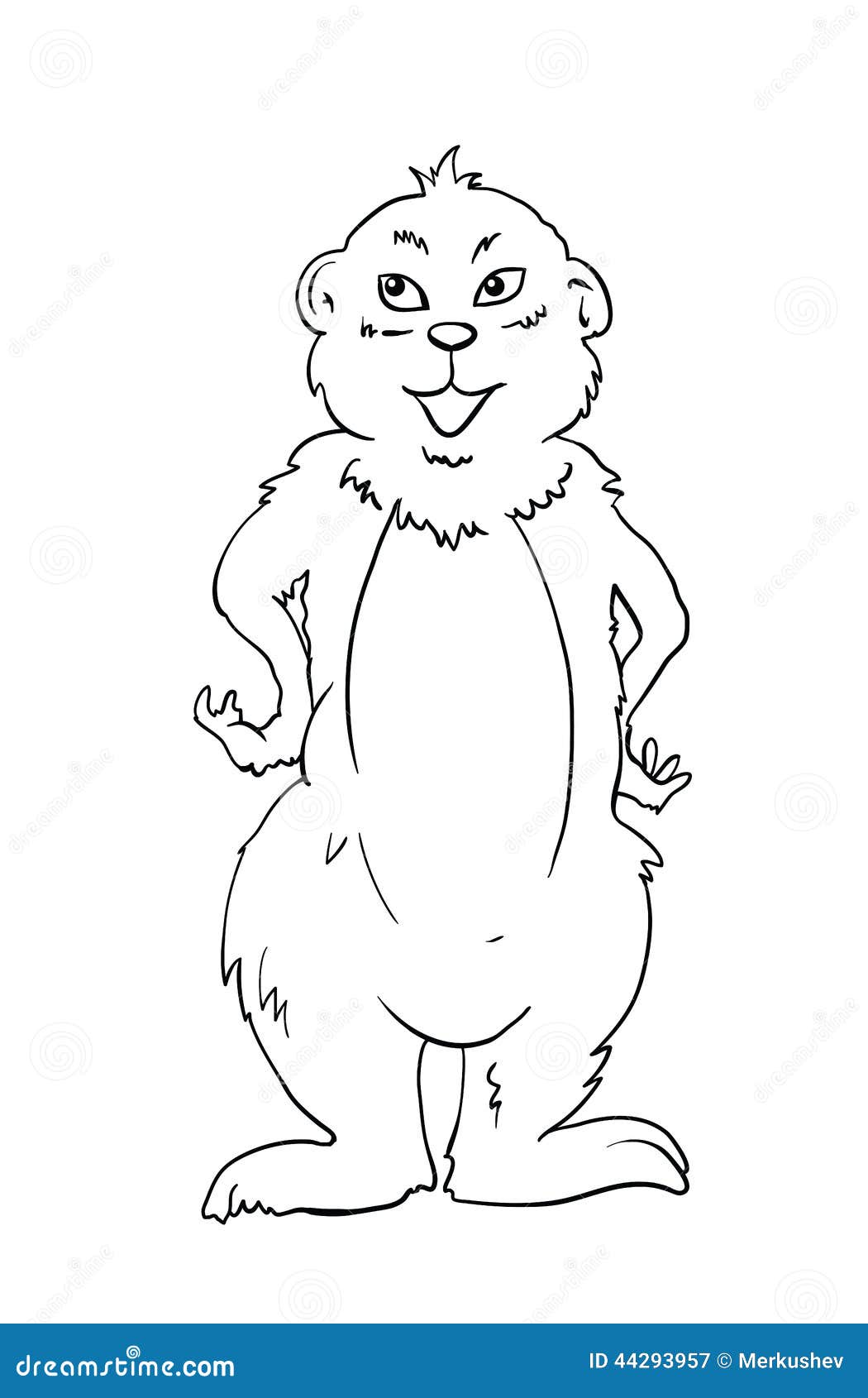 Vector Illustration of Marmot Animal Stock Vector - Illustration of ...
