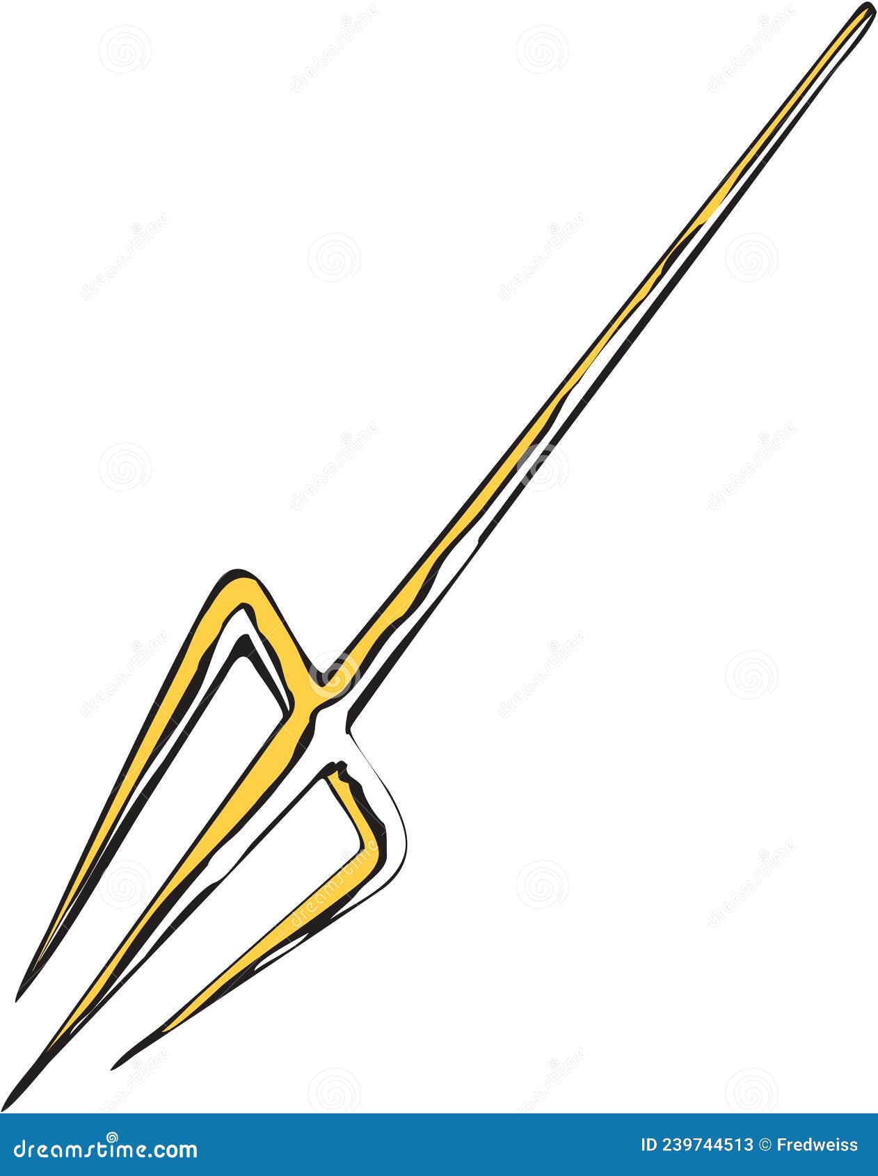 Devil`s Pitch Fork Vector Illustration Stock Vector - Illustration of ...