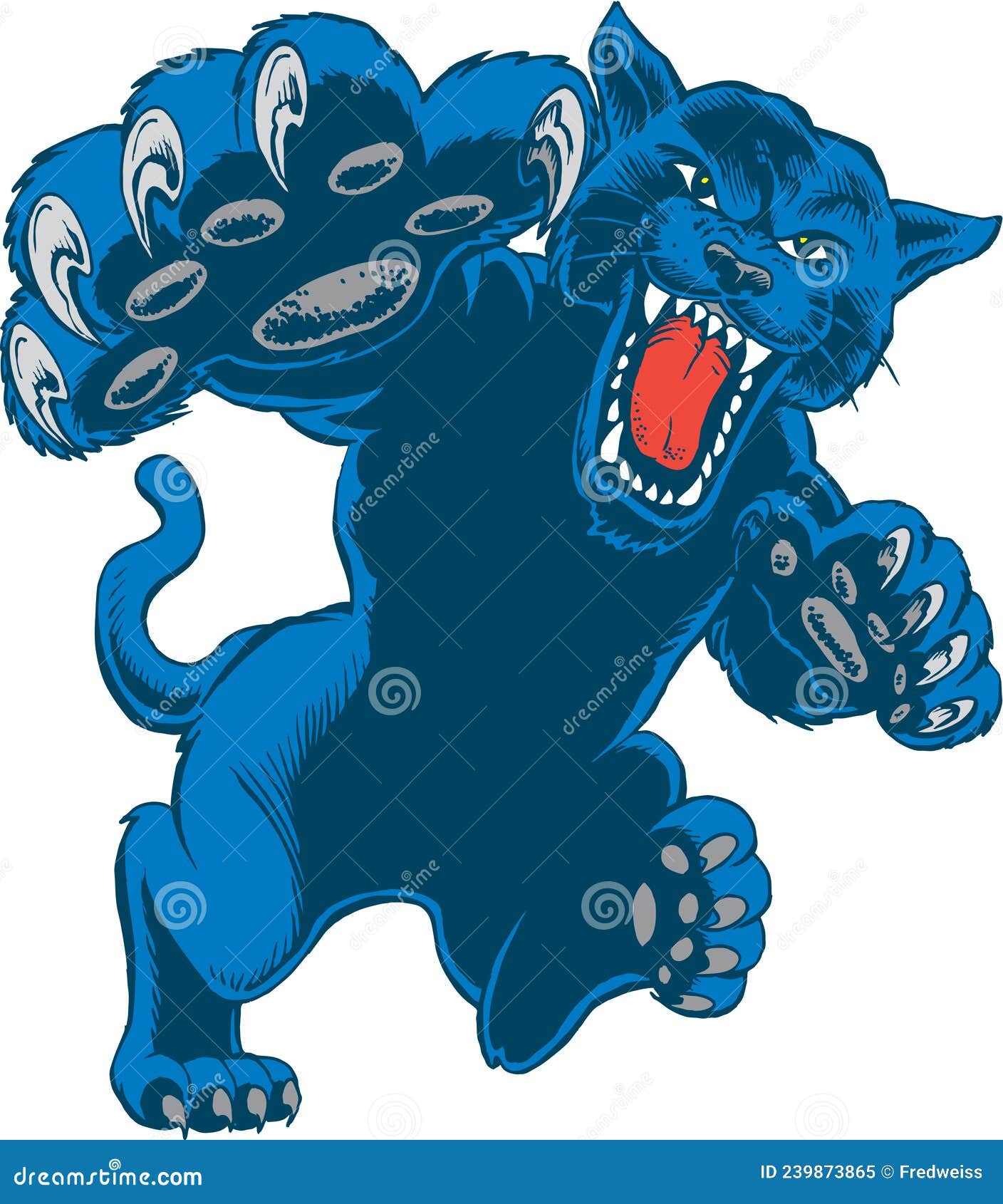 Panther Walk Vector Illustration Stock Vector - Illustration of sports ...