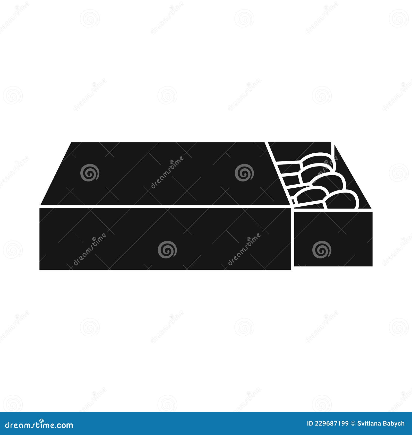 Vector Illustration of Matchbox and Box Logo. Graphic of Matchbox and ...