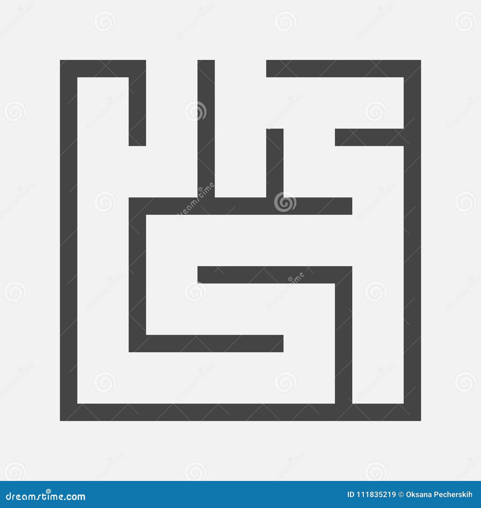 Vector Illustration of a Maze Stock Vector - Illustration of maze ...