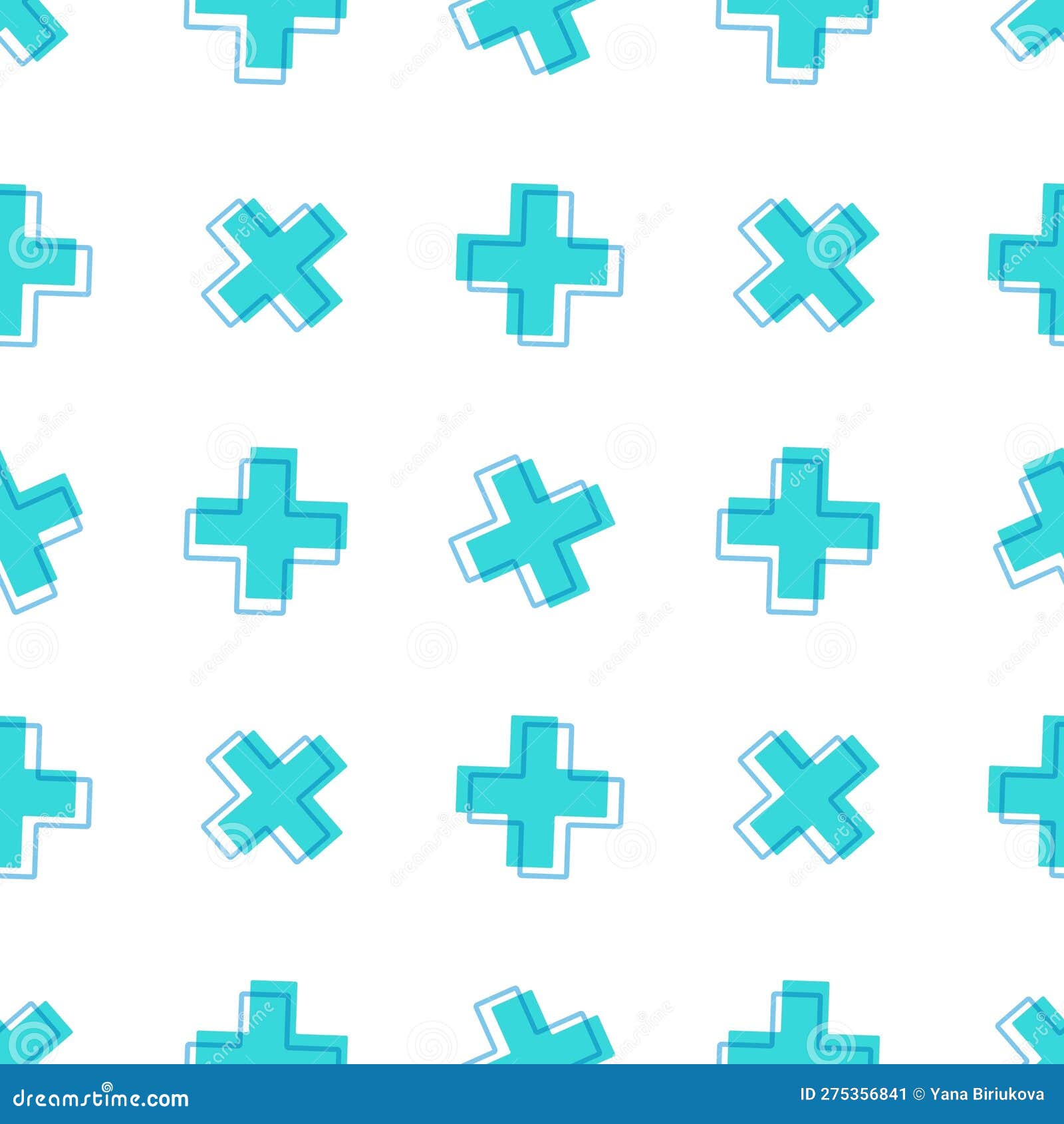 Vector Illustration of Medical Symbol Pattern. Seamless Pattern of ...