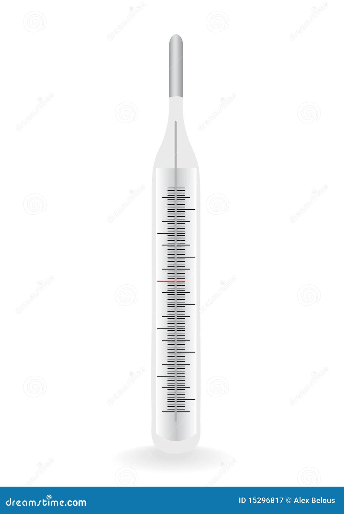 Vector Illustration the Medical Thermometer Stock Vector - Illustration ...