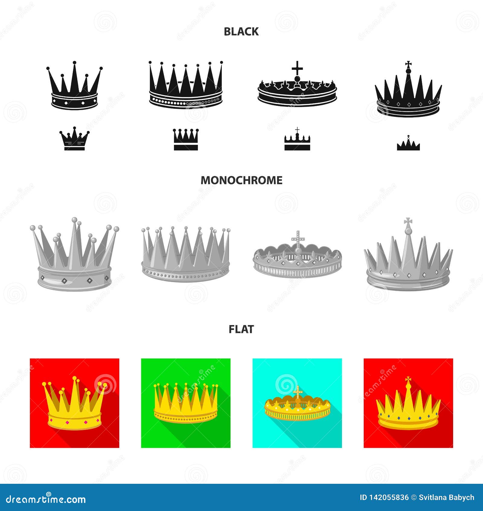 Vector Design of Medieval and Nobility Logo. Set of Medieval and ...