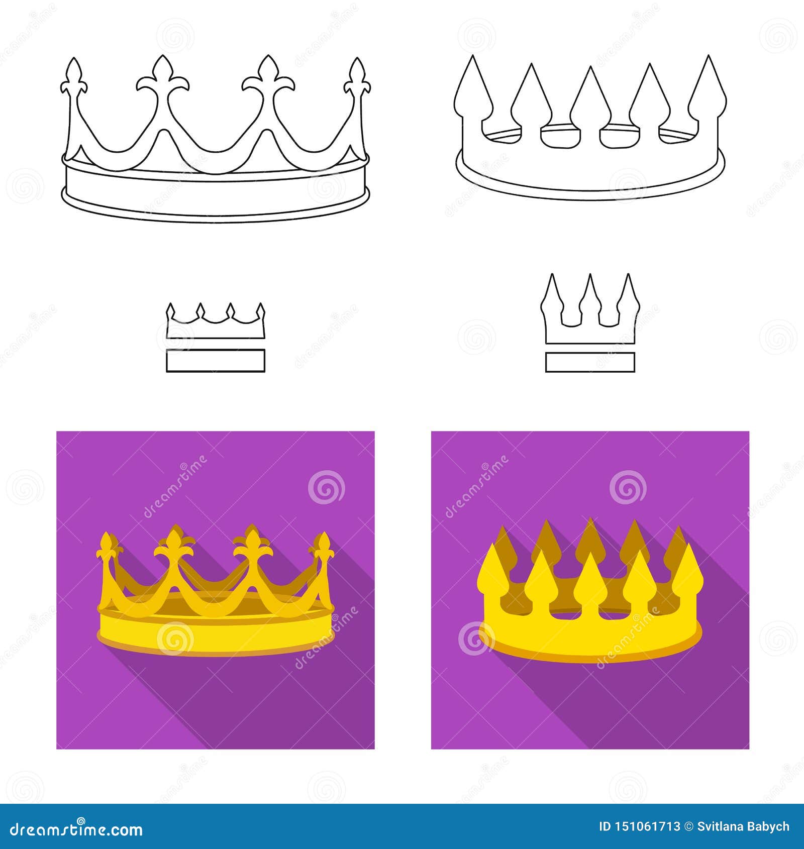 Vector Design of Medieval and Nobility Logo. Collection of Medieval and ...