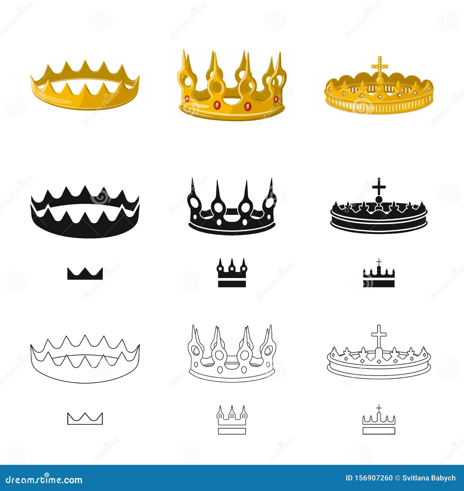 Vector Design of Medieval and Nobility Logo. Collection of Medieval and ...