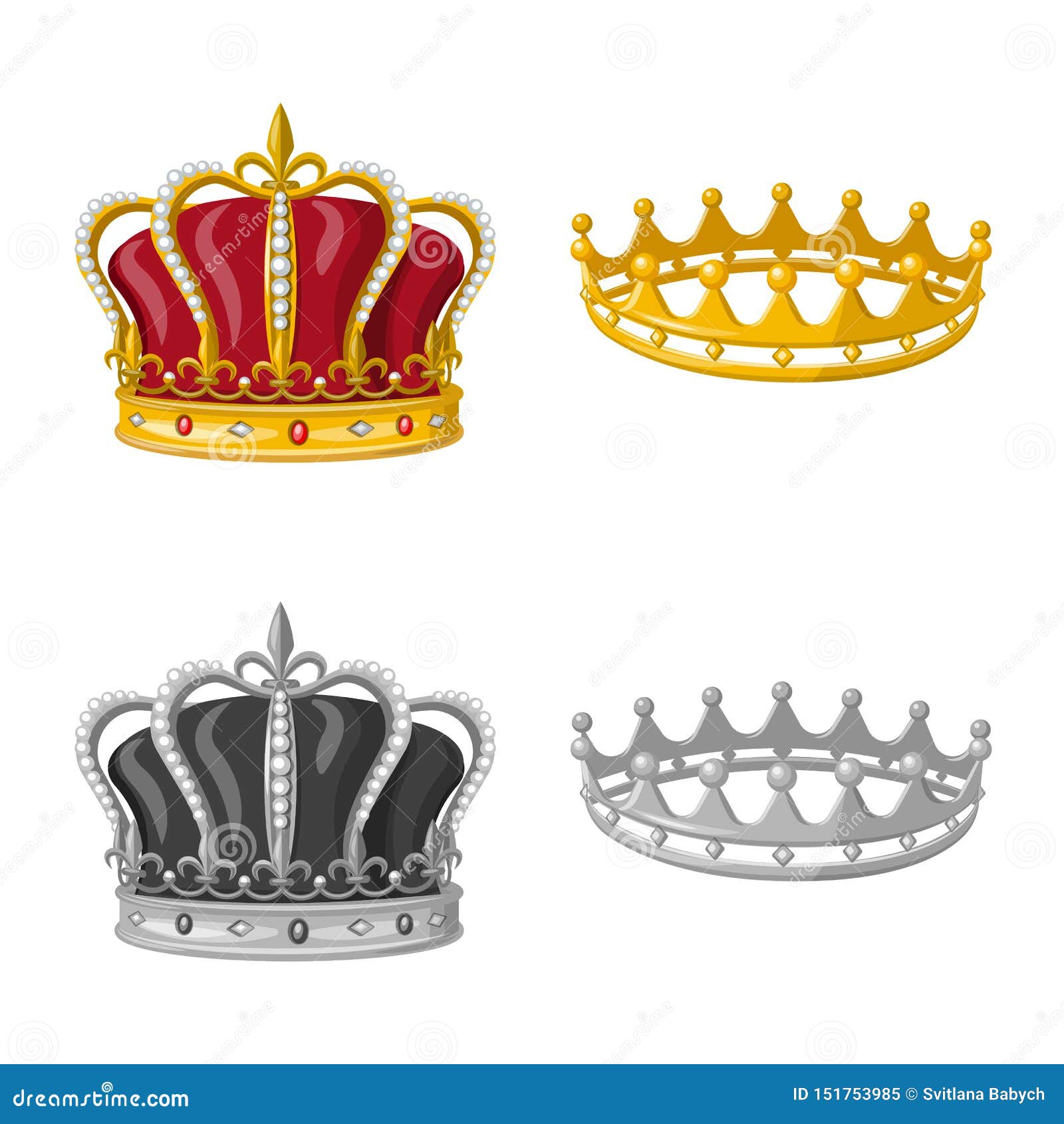 Vector Illustration of Medieval and Nobility Logo. Collection of ...