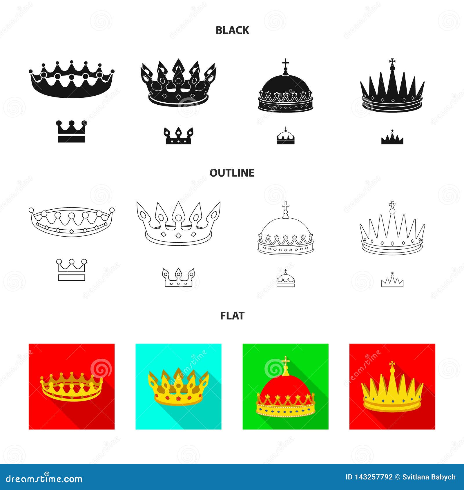 Vector Design of Medieval and Nobility Sign. Set of Medieval and ...