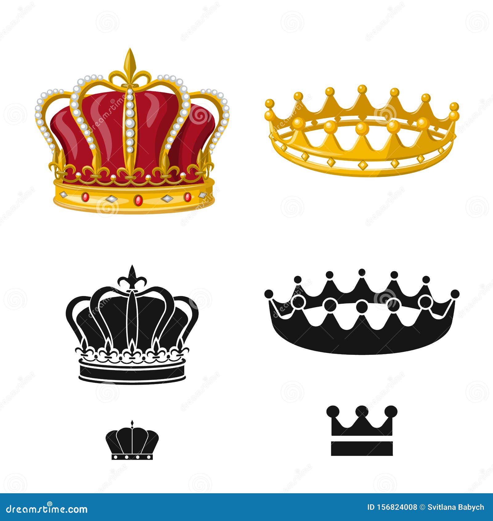 Vector Illustration of Medieval and Nobility Logo. Collection of ...