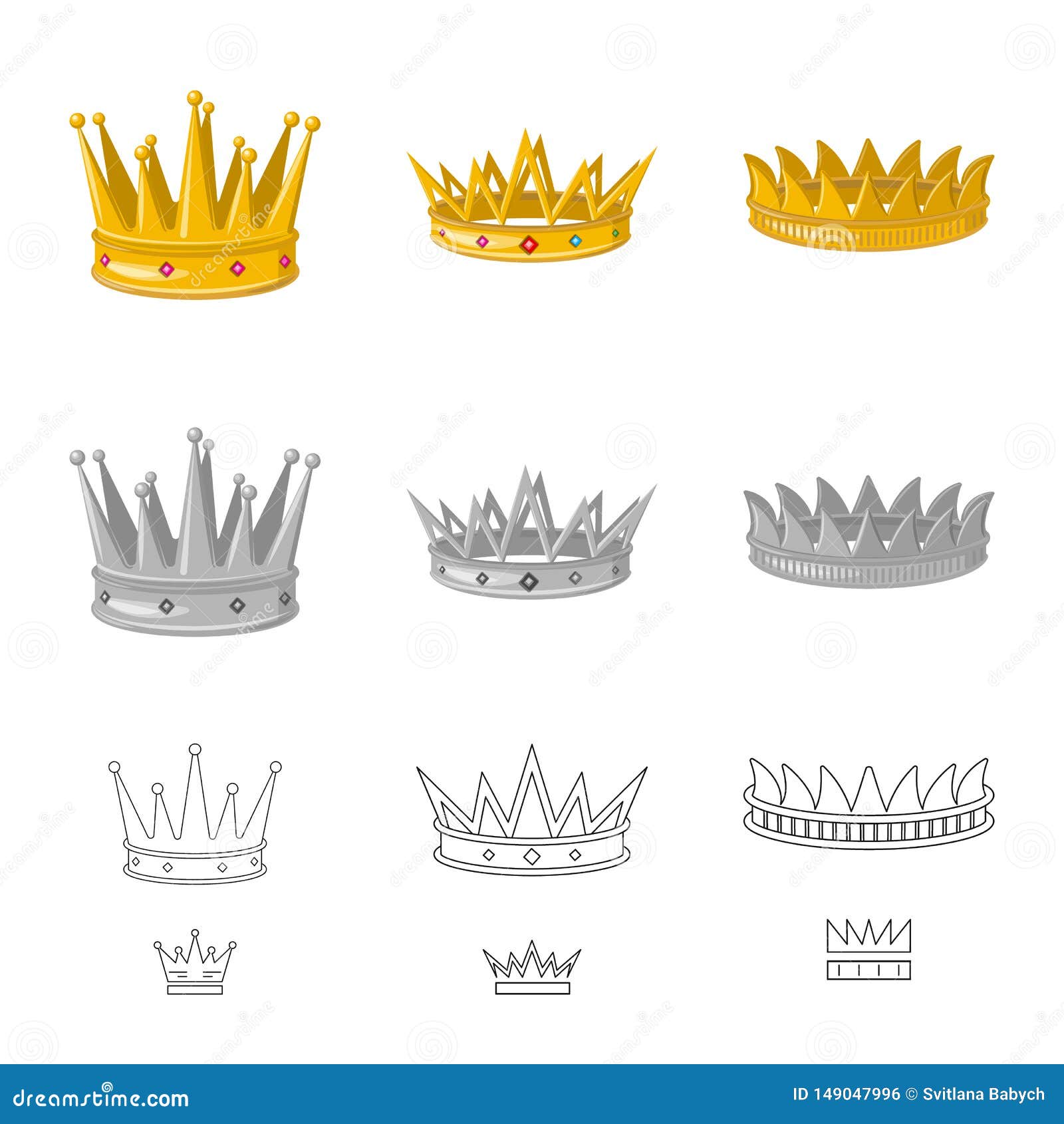 Vector Design of Medieval and Nobility Sign. Collection of Medieval and ...