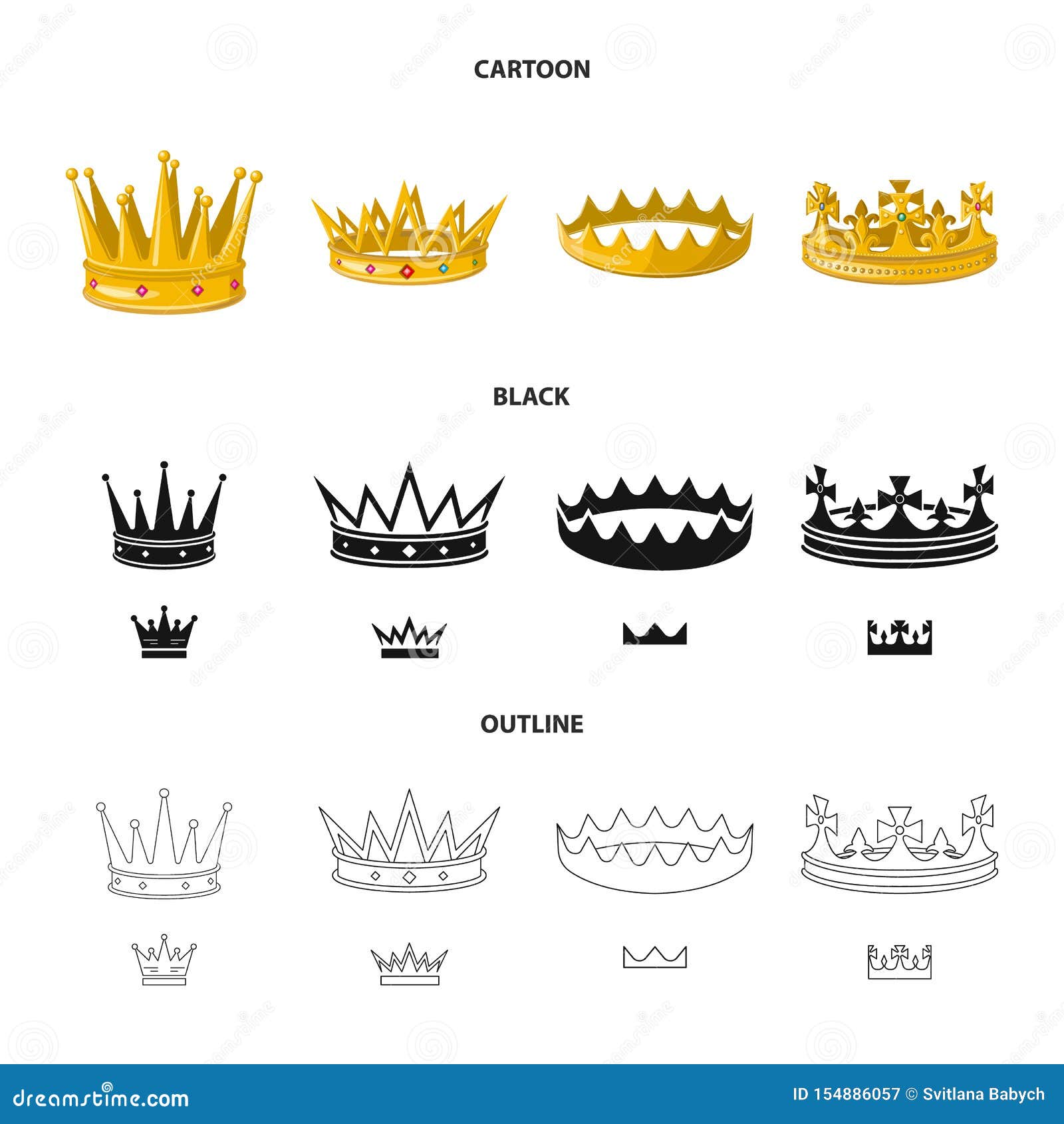 Vector Illustration of Medieval and Nobility Logo. Set of Medieval and ...
