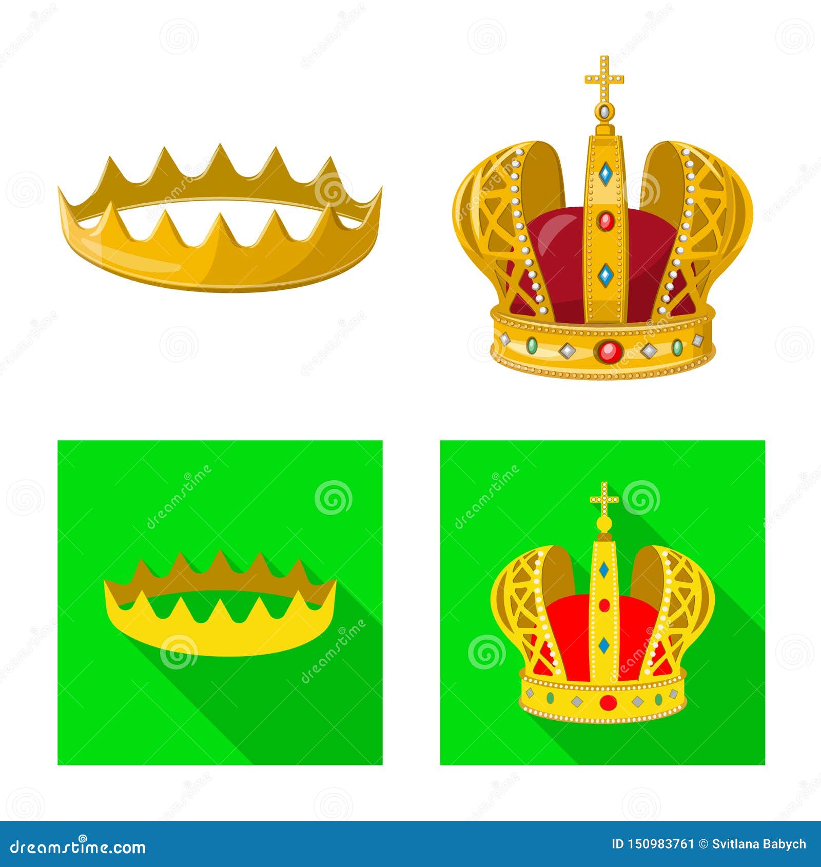 Vector Design of Medieval and Nobility Symbol. Set of Medieval and ...