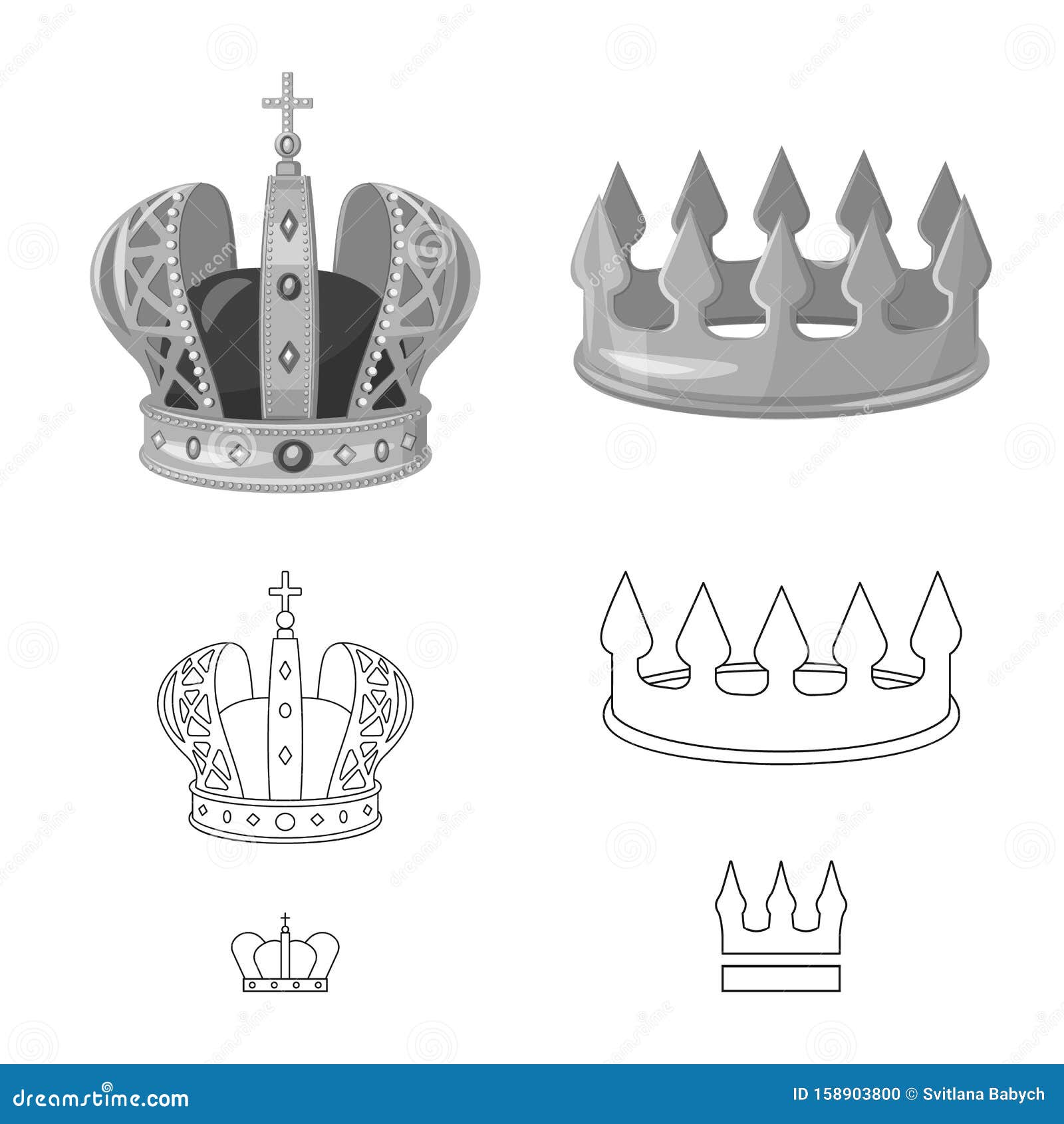 Vector Design of Medieval and Nobility Symbol. Collection of Medieval ...