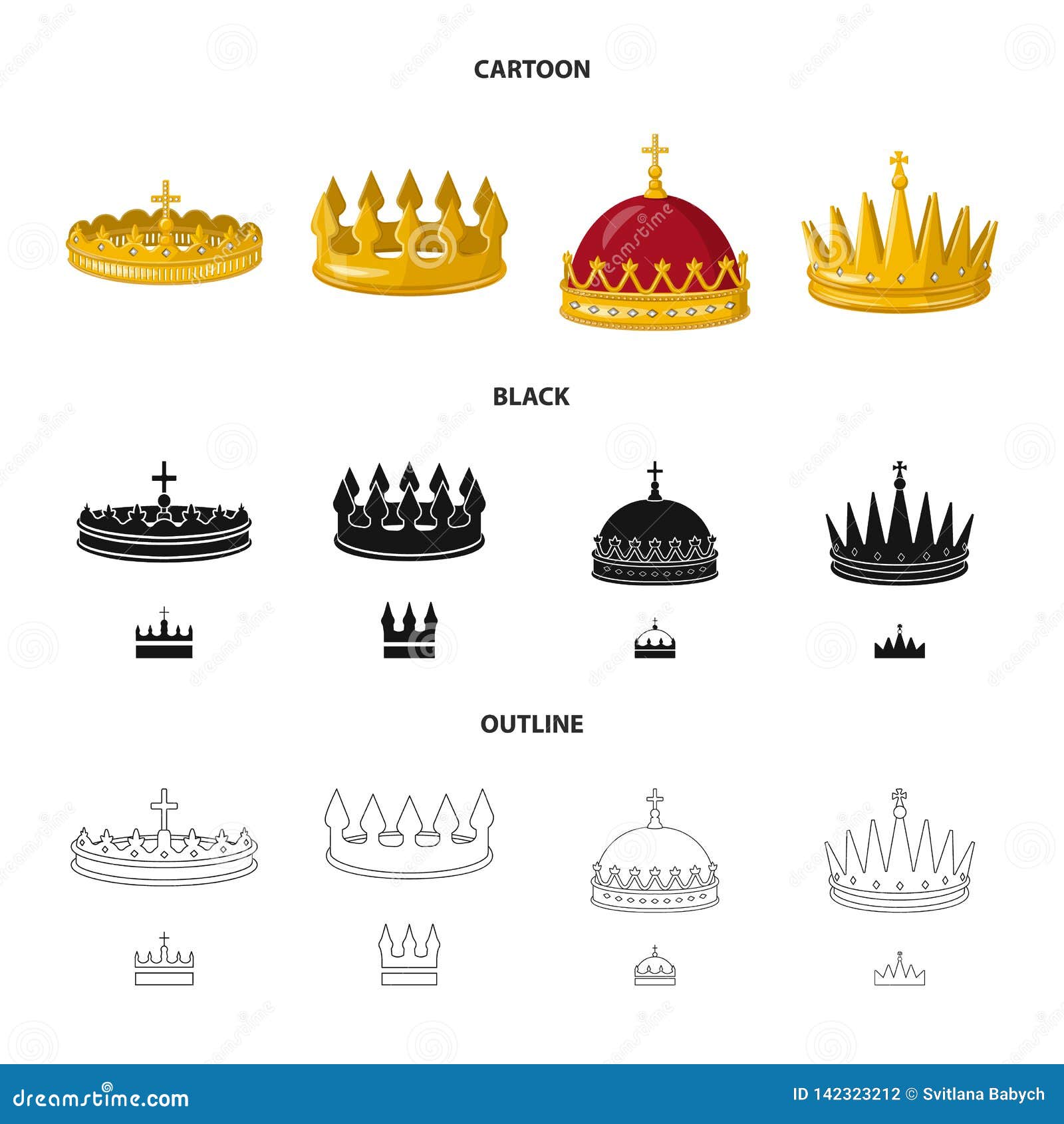 Vector Design of Medieval and Nobility Symbol. Collection of Medieval ...