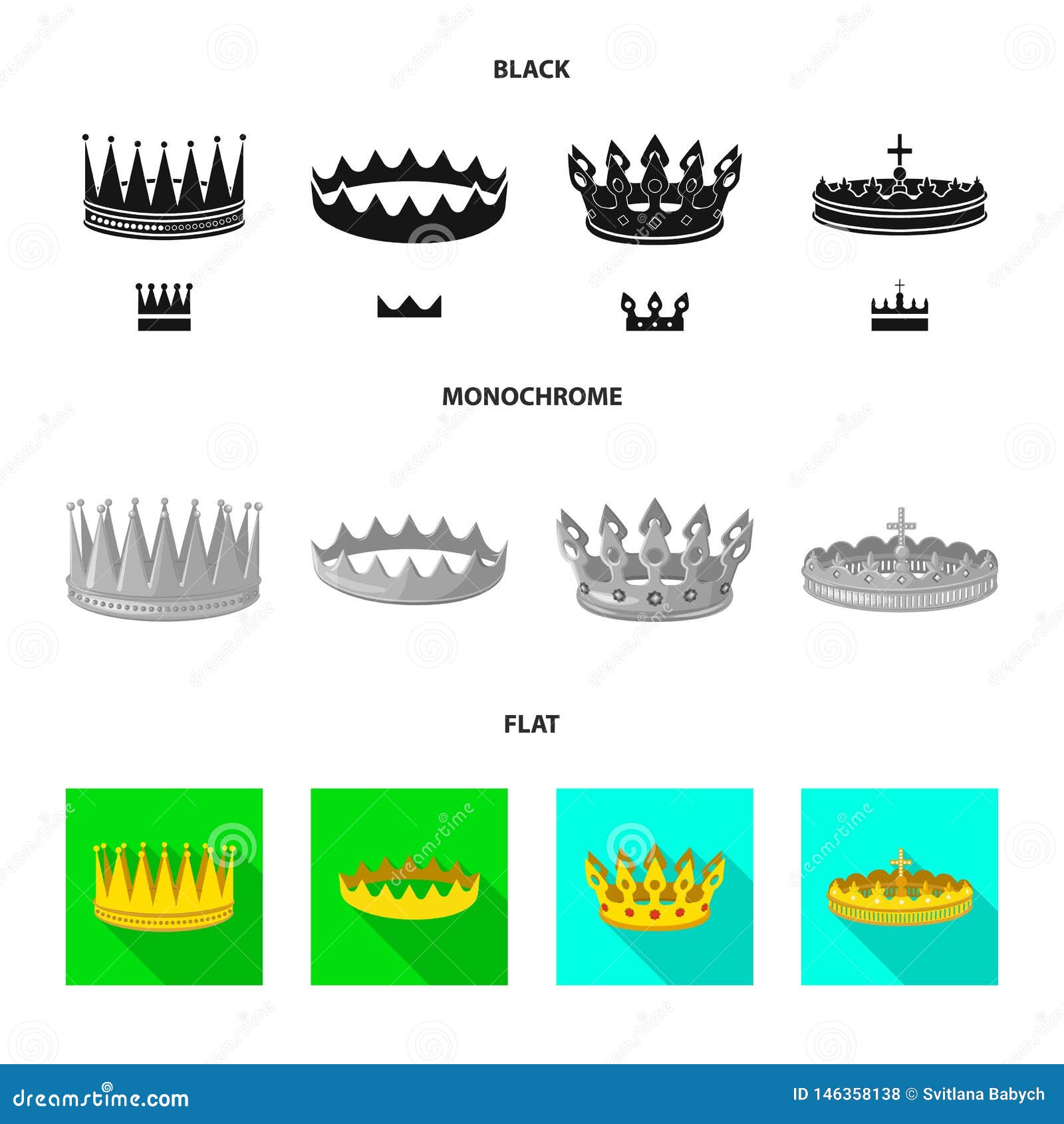 Vector Design of Medieval and Nobility Icon. Set of Medieval and ...