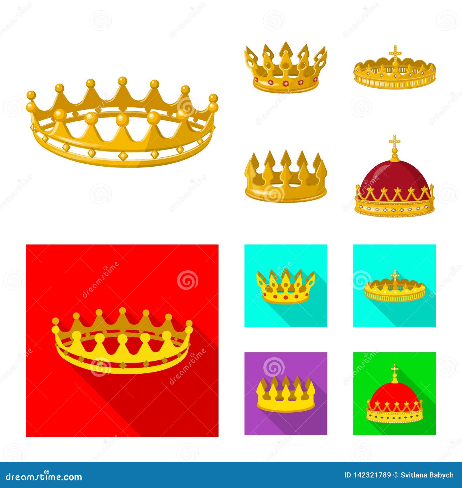 Vector Design of Medieval and Nobility Icon. Set of Medieval and ...
