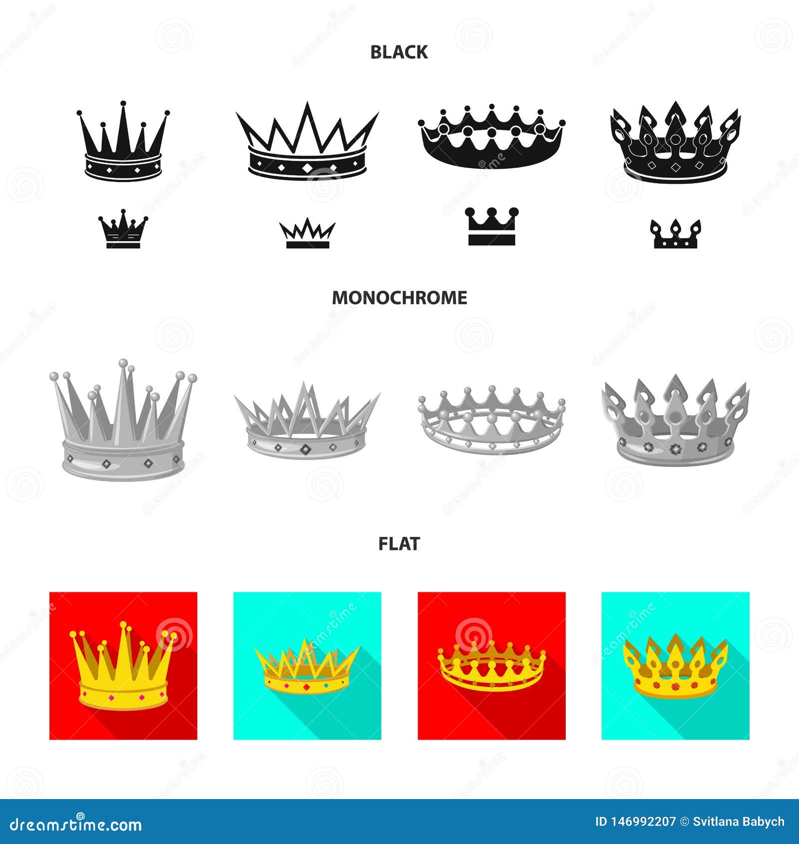Vector Design of Medieval and Nobility Icon. Set of Medieval and ...