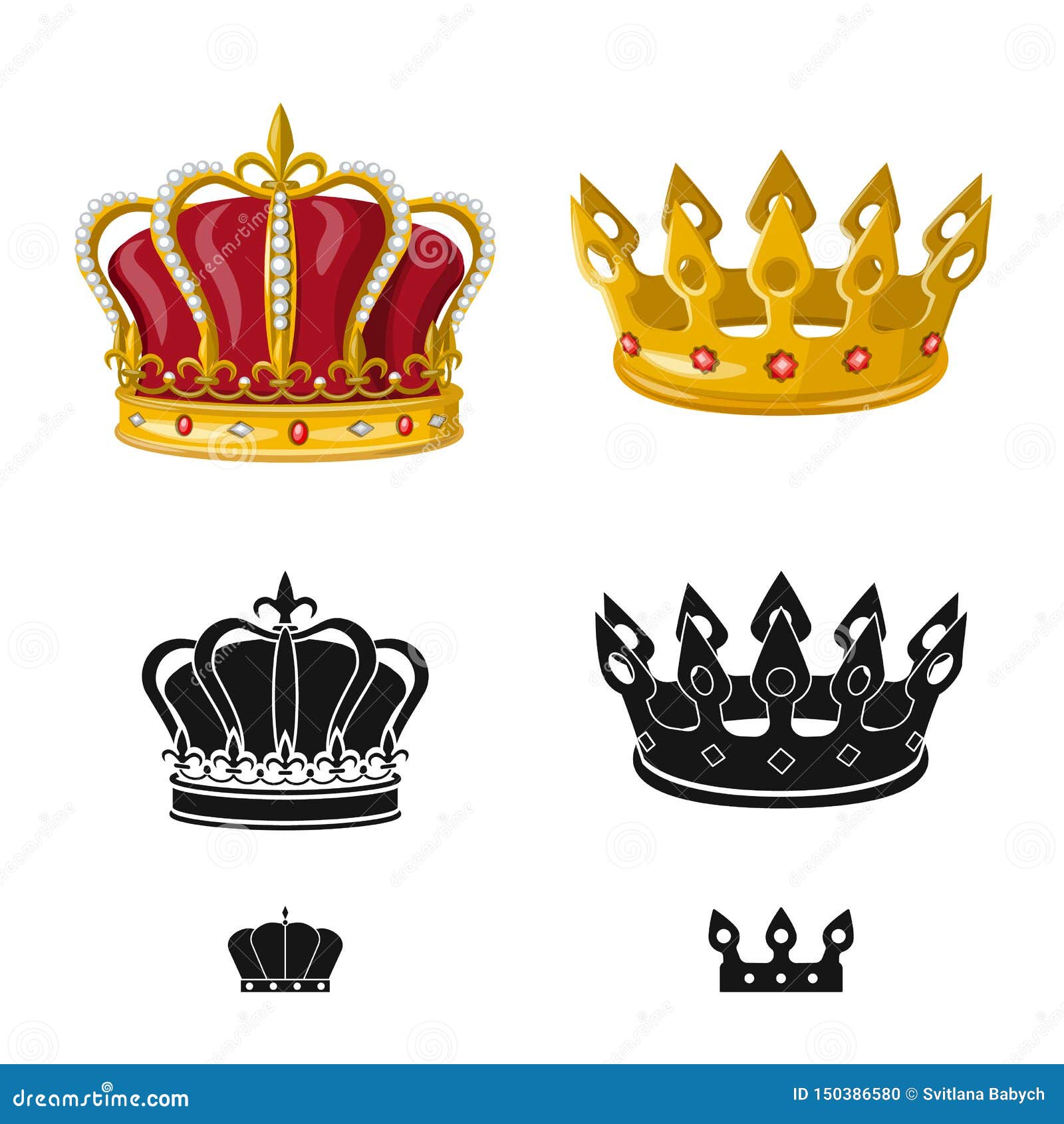 Vector Design of Medieval and Nobility Icon. Set of Medieval and ...