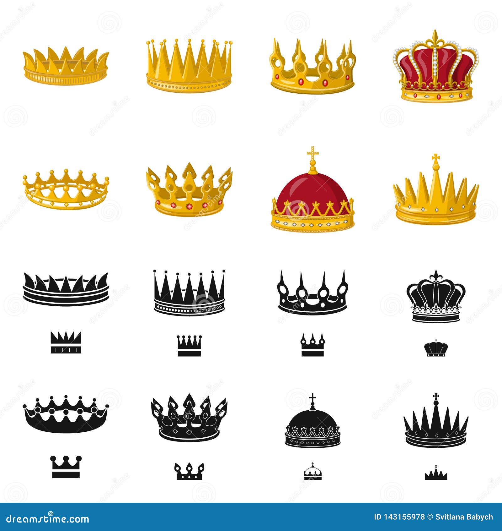 Vector Design of Medieval and Nobility Icon. Collection of Medieval and ...