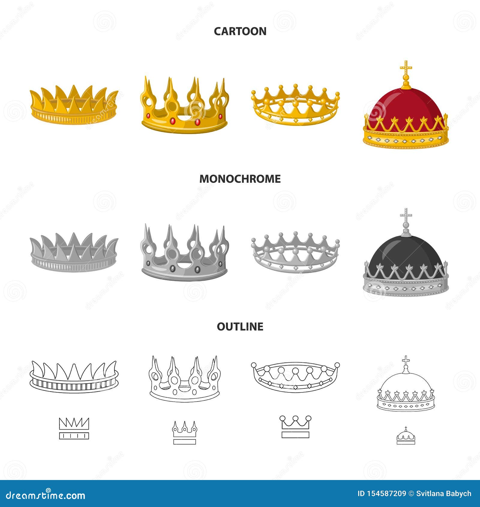 Vector Design of Medieval and Nobility Icon. Collection of Medieval and ...