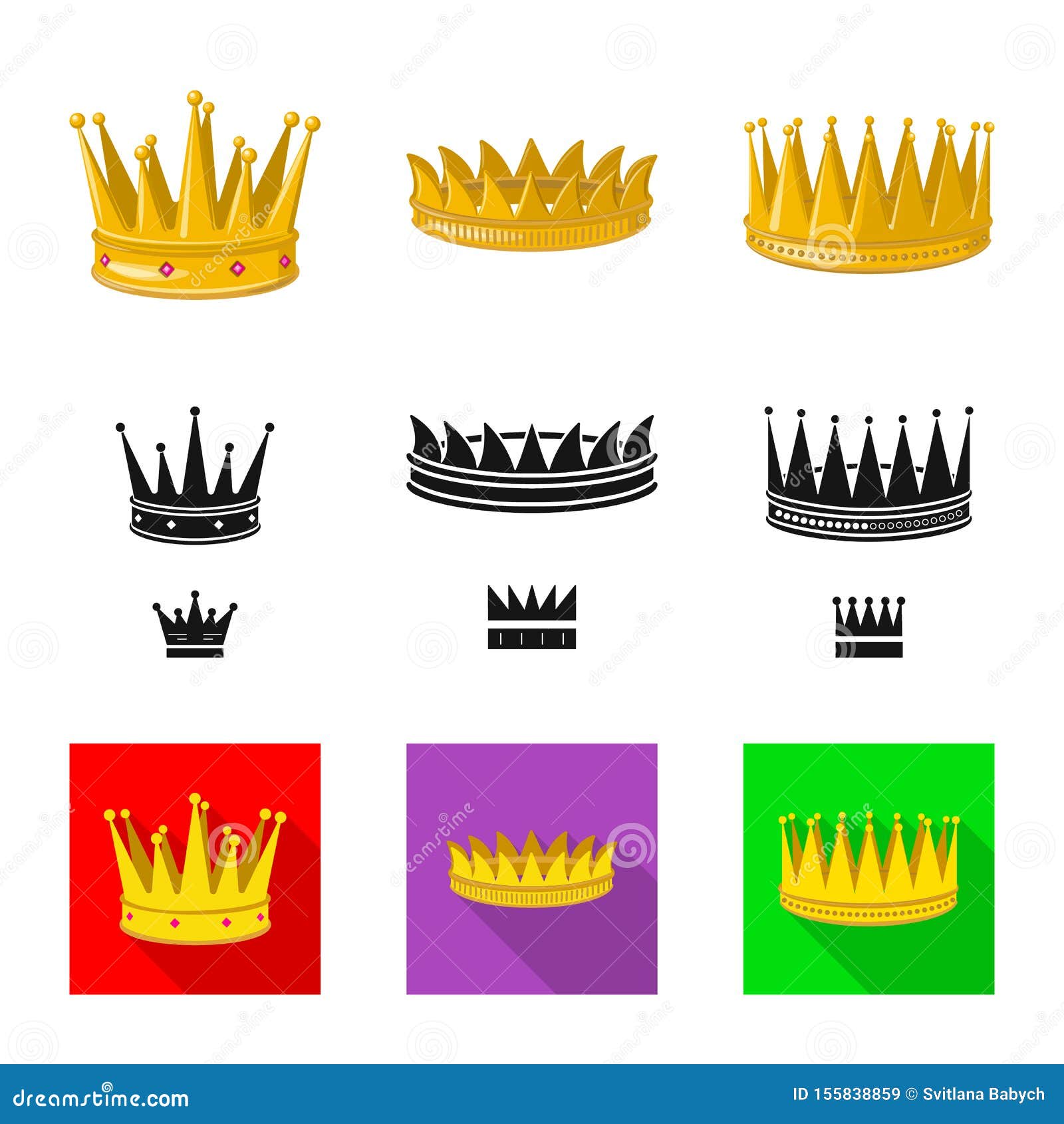 Vector Design of Medieval and Nobility Icon. Collection of Medieval and ...