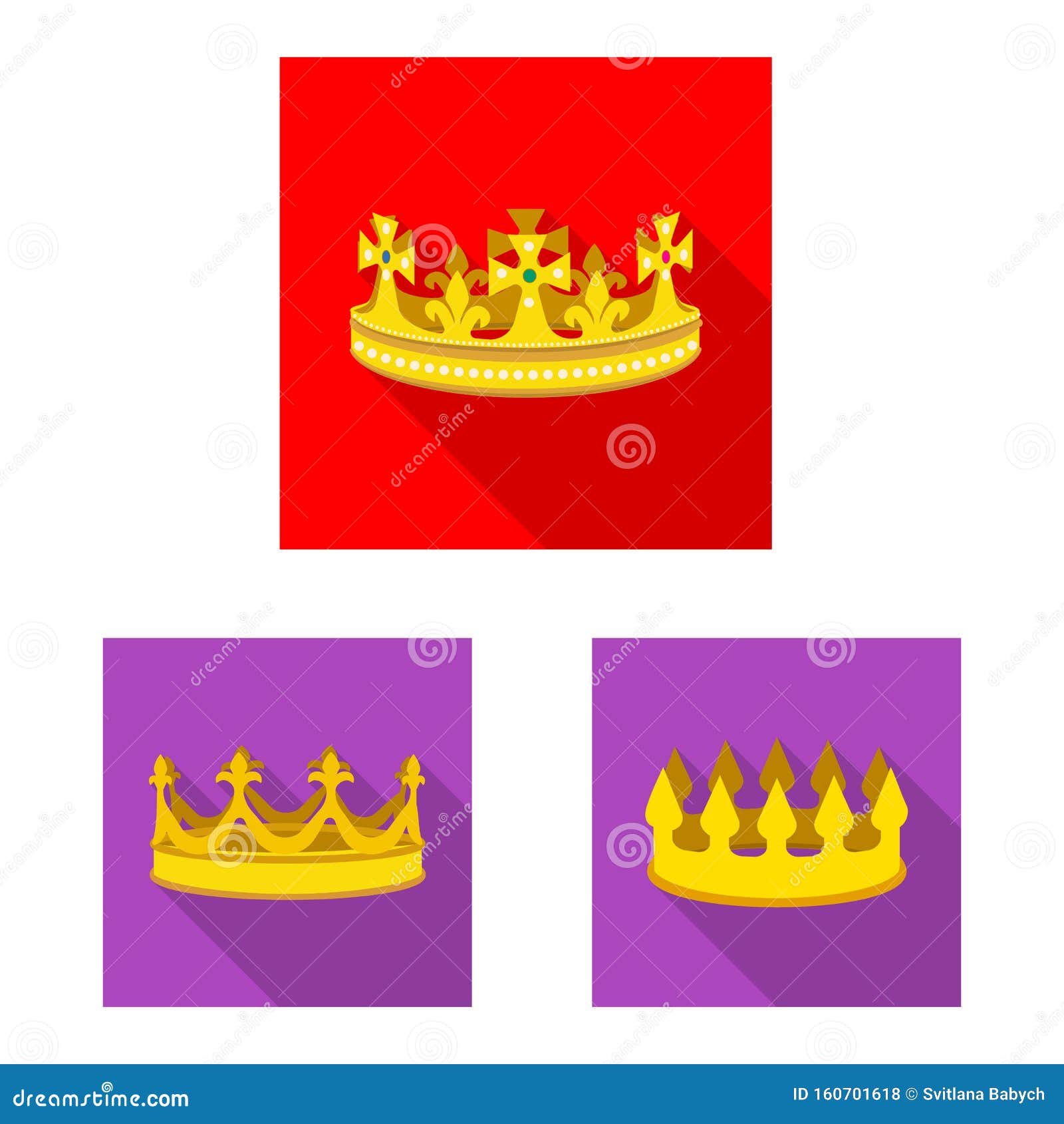 Vector Design of Medieval and Nobility Icon. Collection of Medieval and ...