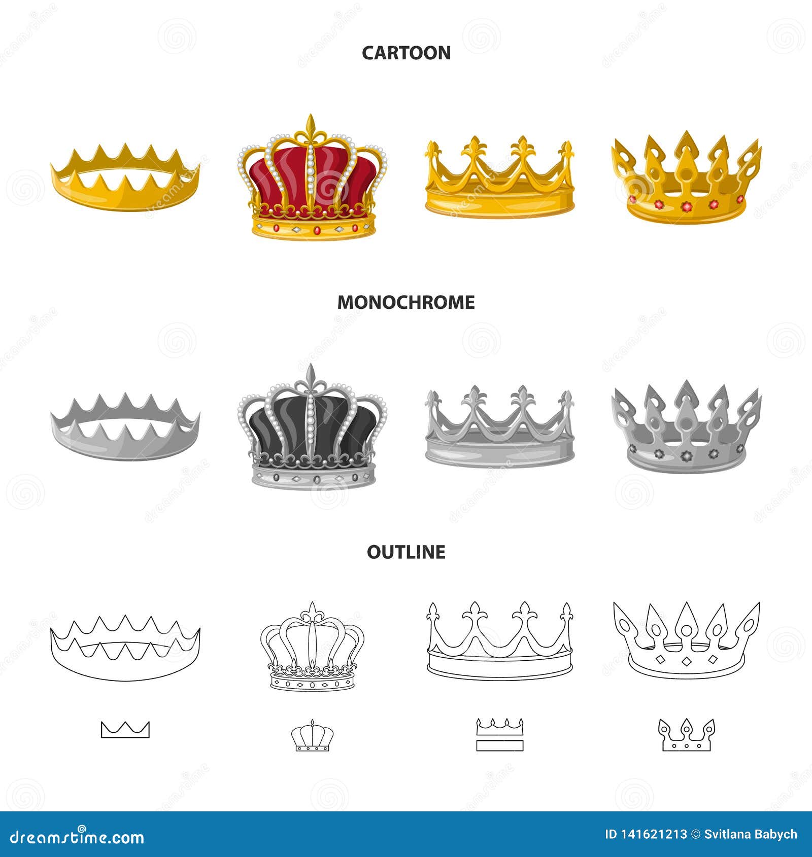 Vector Design of Medieval and Nobility Icon. Collection of Medieval and ...