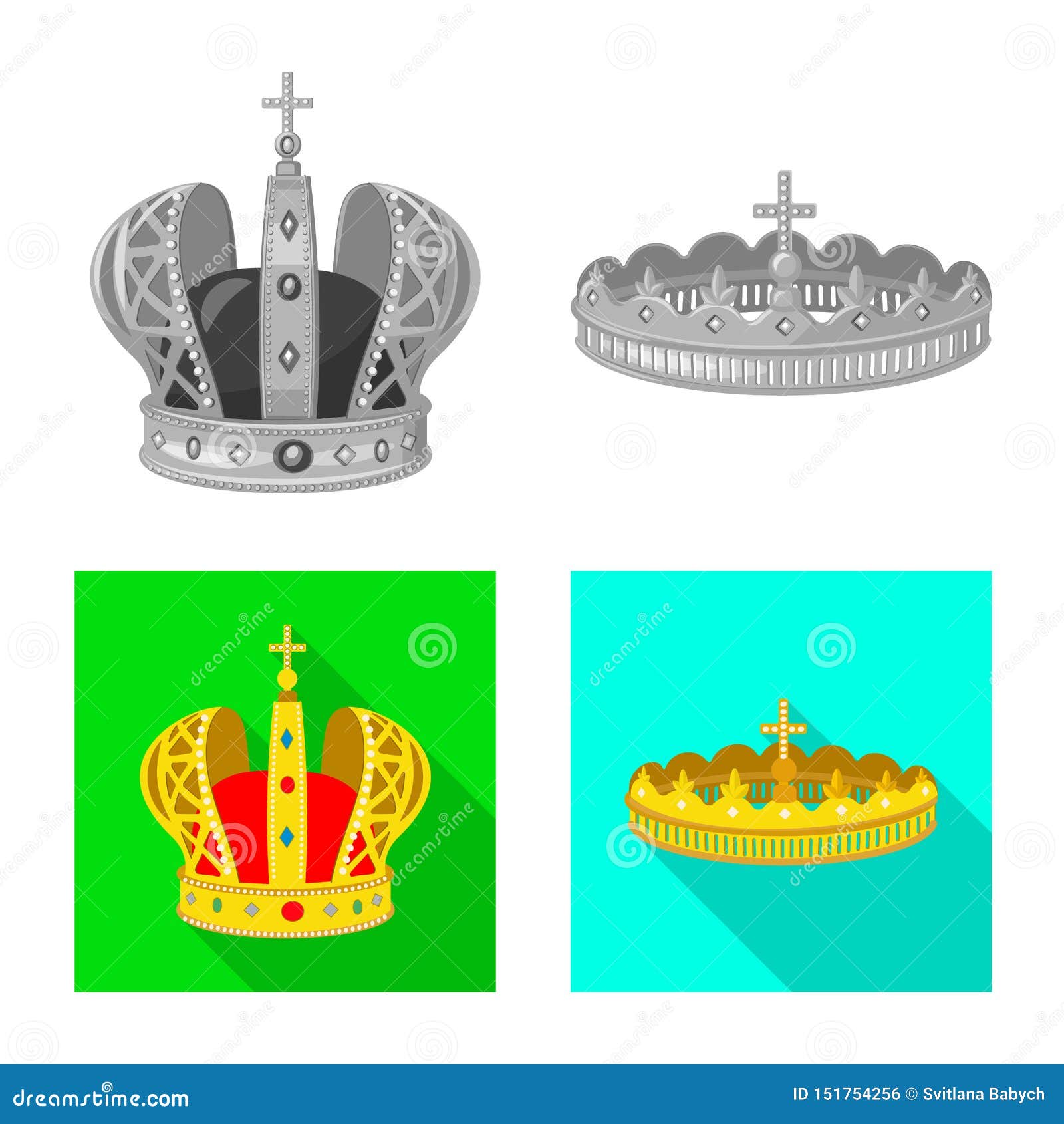 Vector Design of Medieval and Nobility Icon. Collection of Medieval and ...