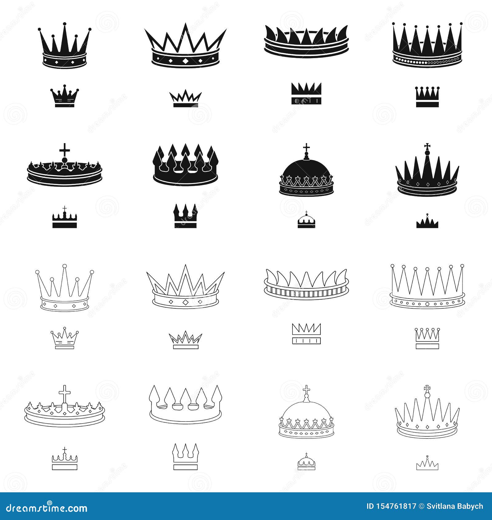 Vector Design of Medieval and Nobility Icon. Collection of Medieval and ...
