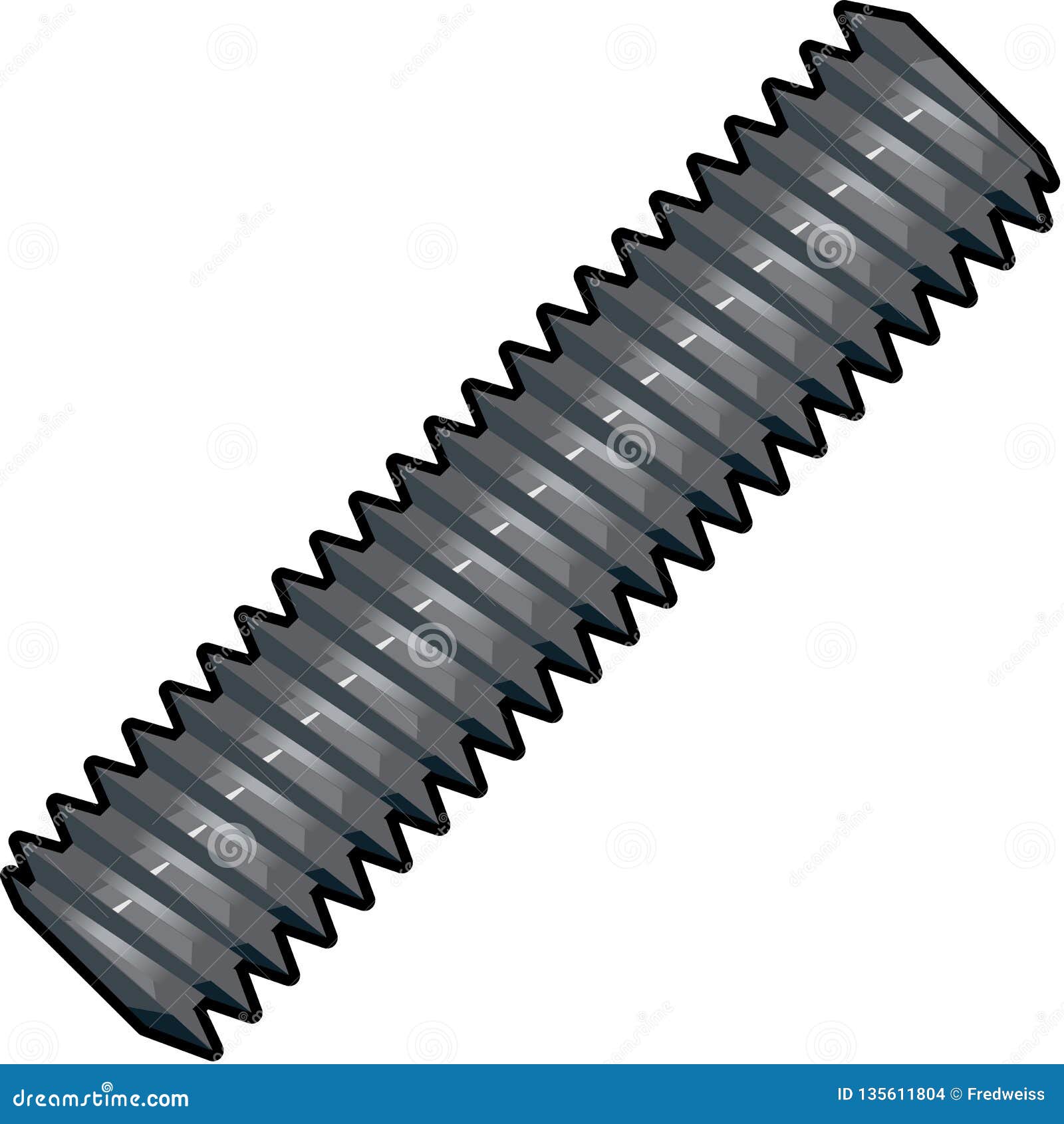 Stud Vector Illustration stock vector. Illustration of threads - 135611804