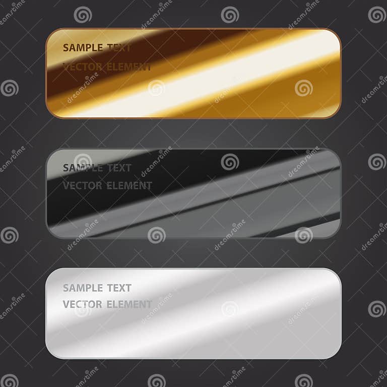 Vector Illustration, Metallic Tag for Design and Creative Work Stock ...
